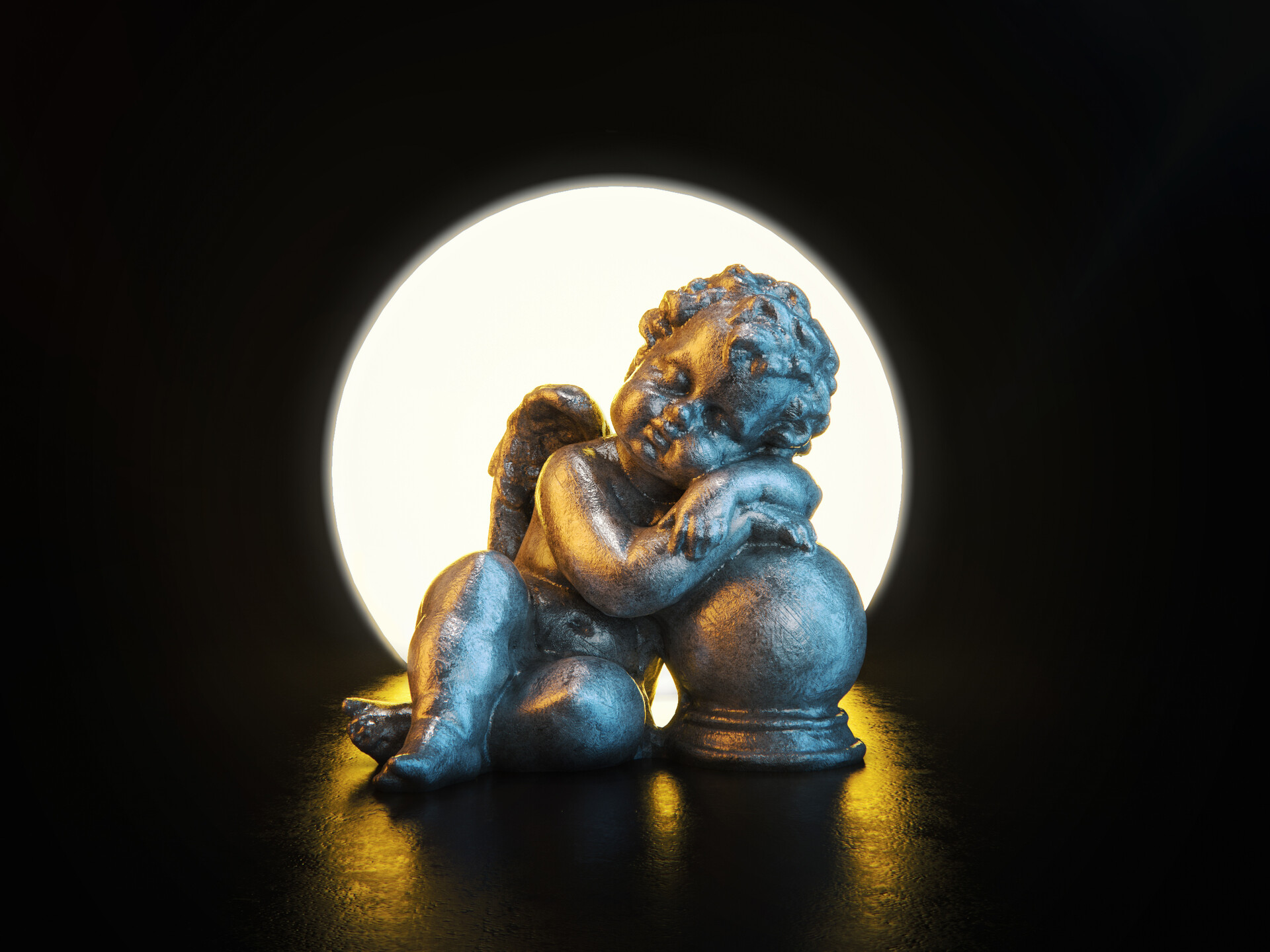 ArtStation - Baby Angle Sleeping