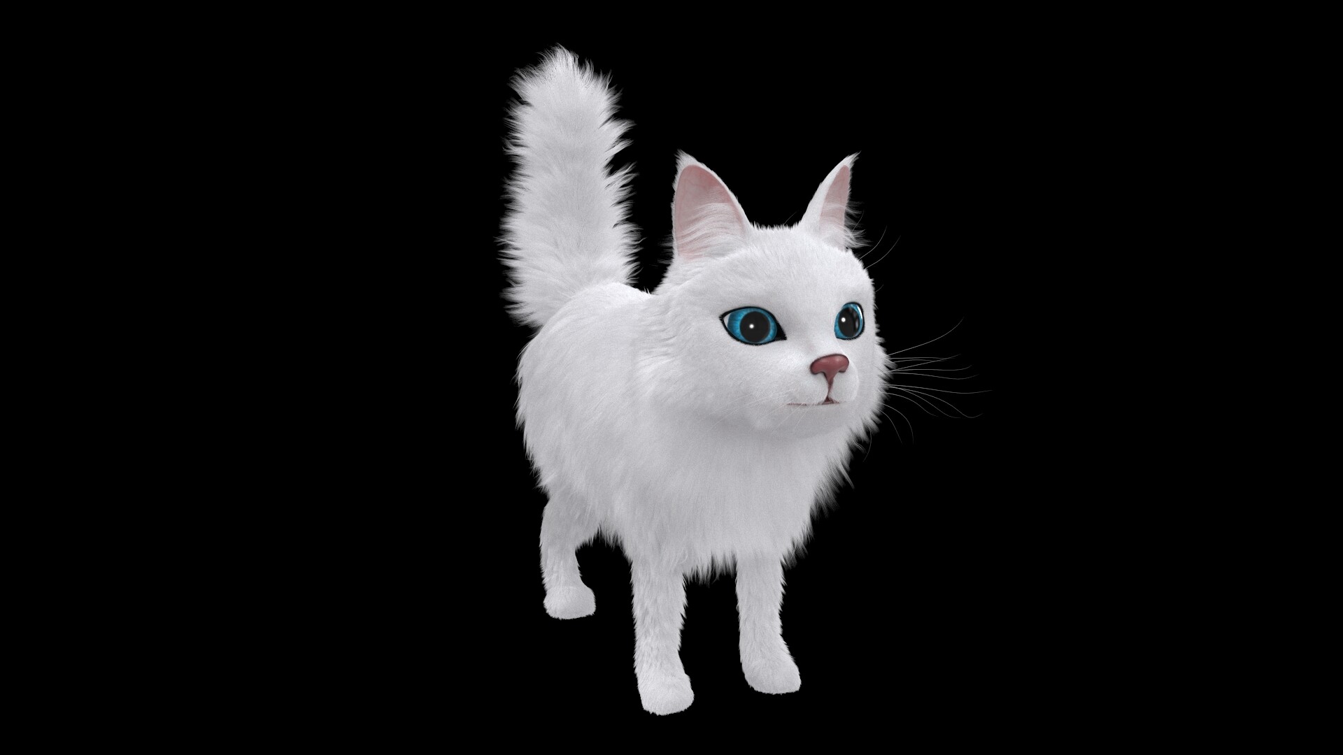 ArtStation - Fluffy cat