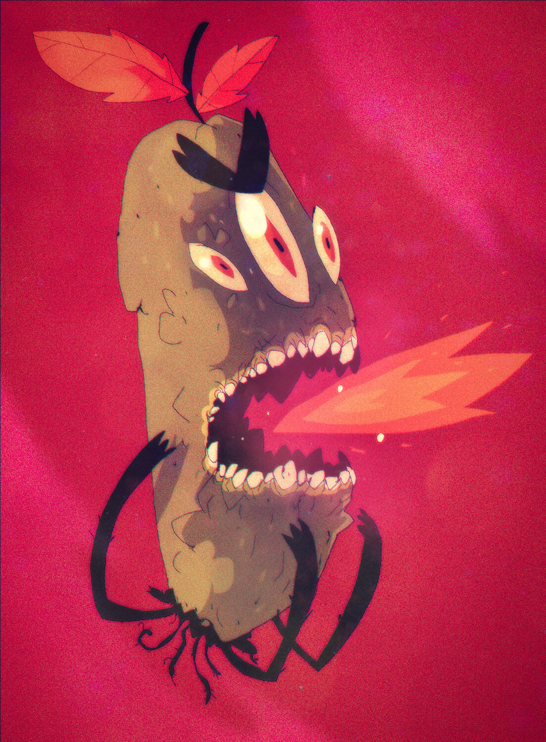 ArtStation - Evil Vegan Monster from Hell