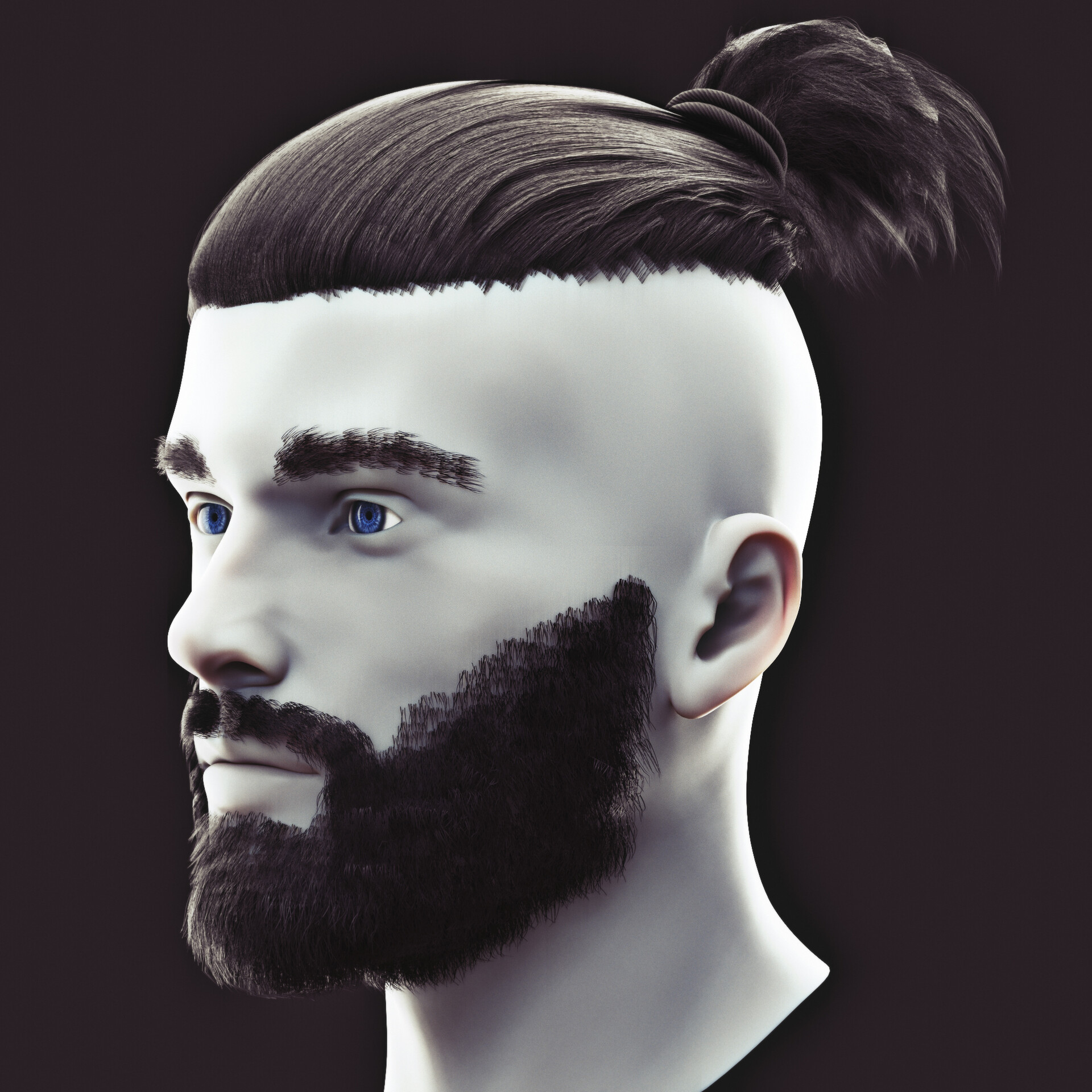 undercut moustache