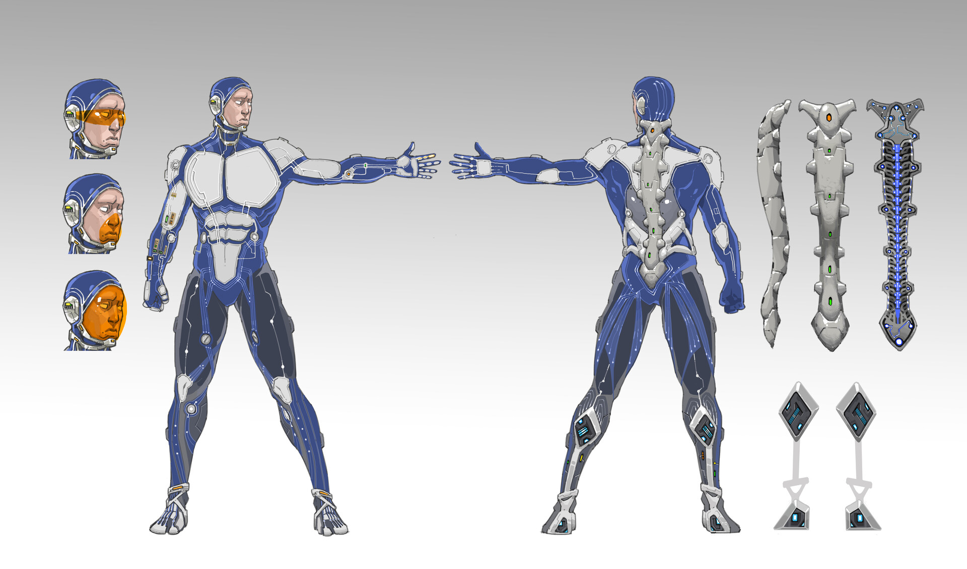 ArtStation - High-tech battle suit