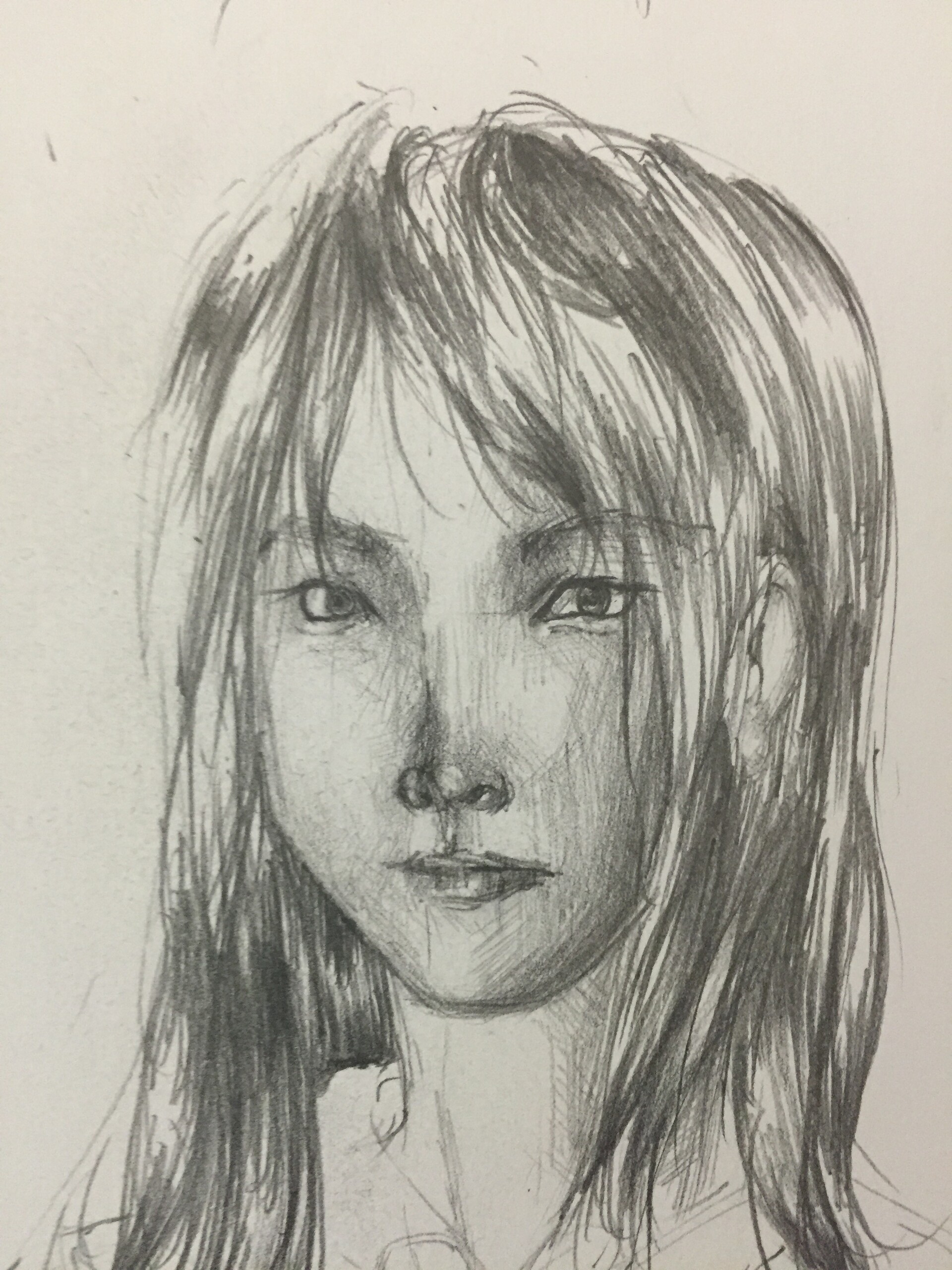 ArtStation - Random Girl with an intense stare