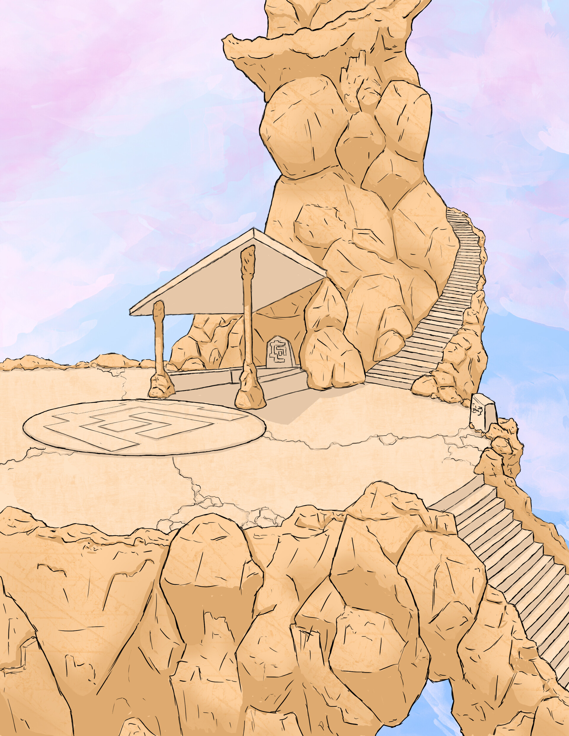 ArtStation - Oneiria Concept Art - Lookout