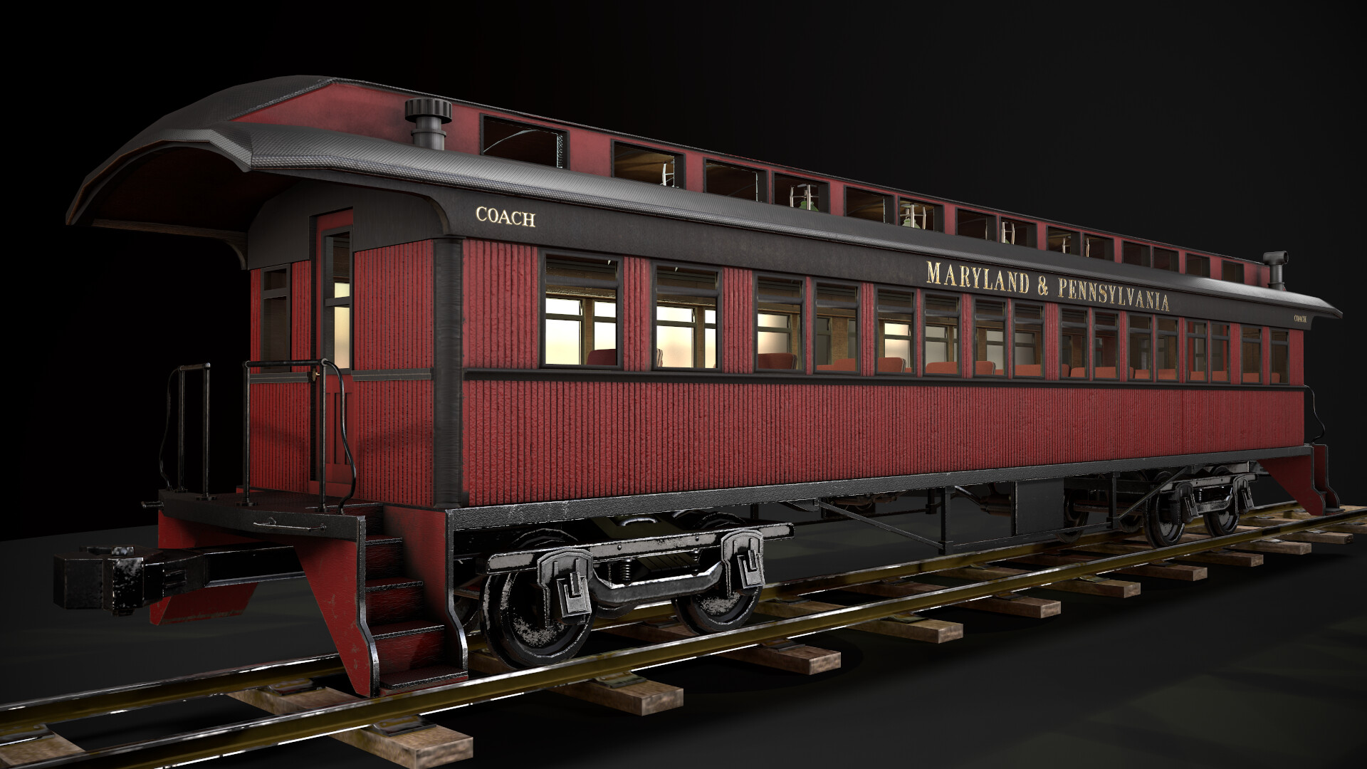 Mac Wild - Old fashion P.R.R. Coach rail car