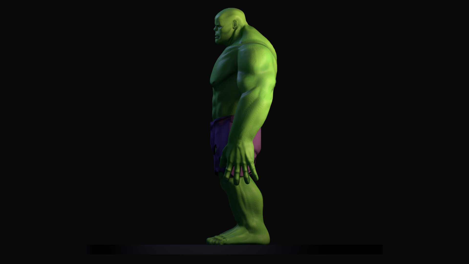 Incredible Hulk Side Face