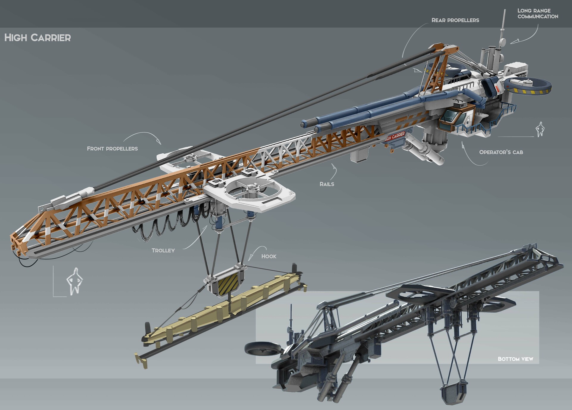 ArtStation - Crane concept design