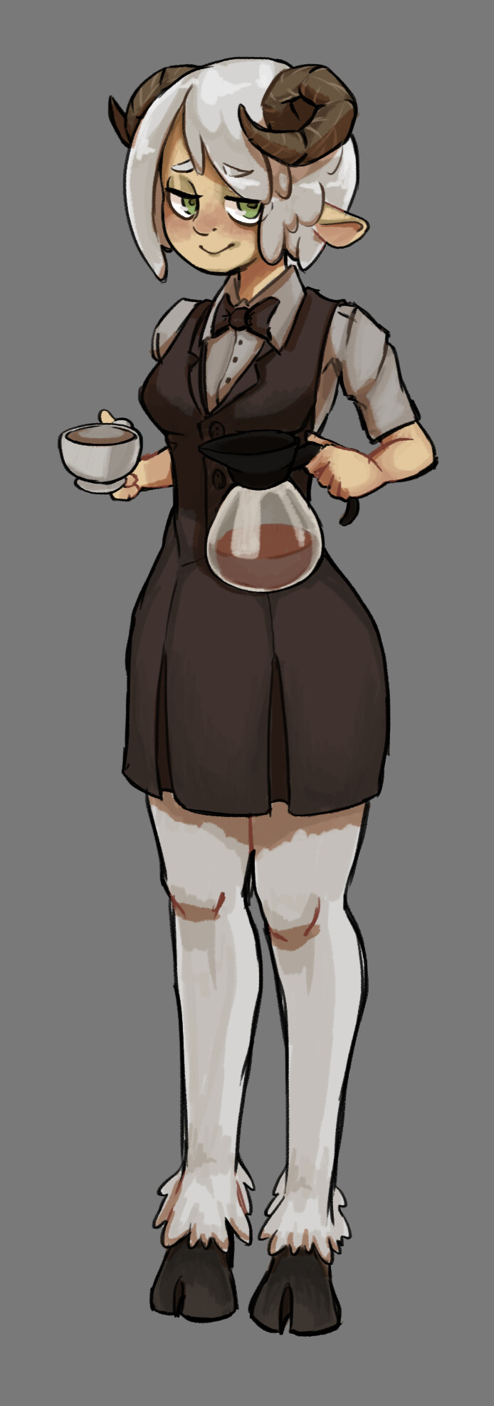 ArtStation - Sheep-girl Barista