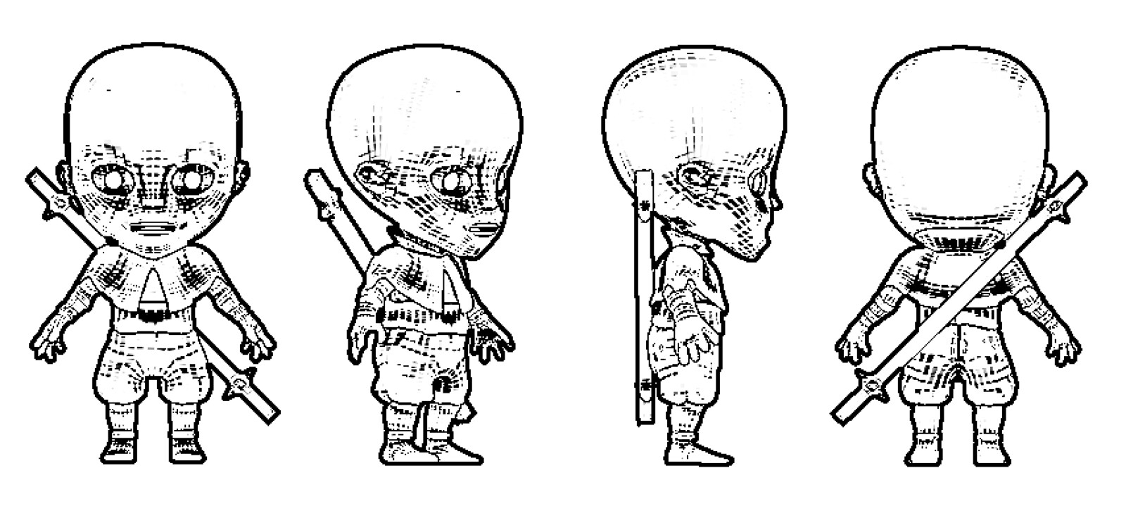 Darkchall Lawrence - Avatar Aang Chibi