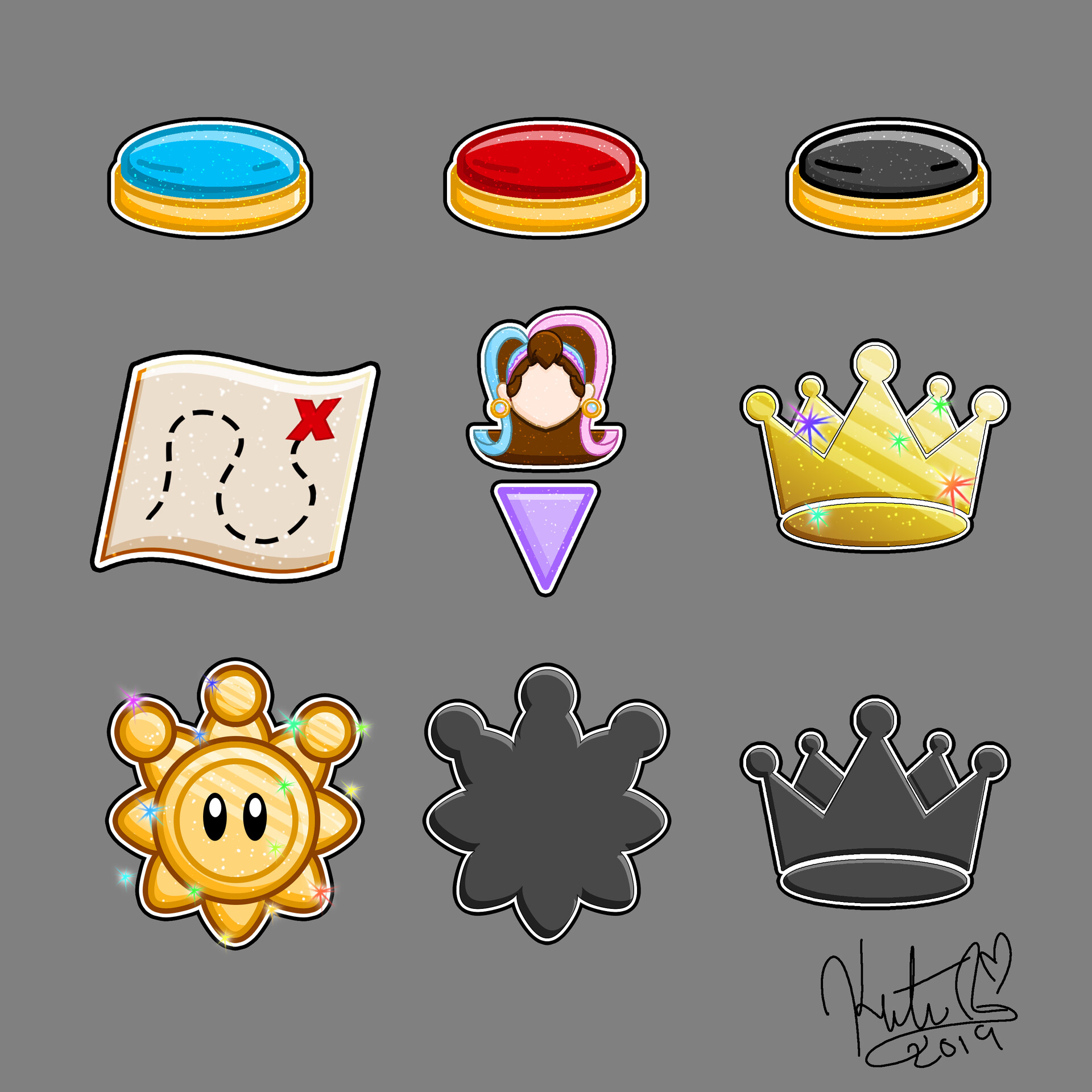 ArtStation - Danielle Corona Platformer Game: Map Assets 1