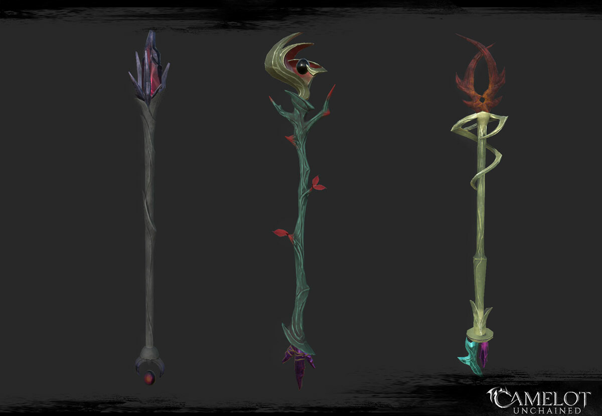 ArtStation - Tuatha Mage Sceptors - 2019 - Camelot Unchained