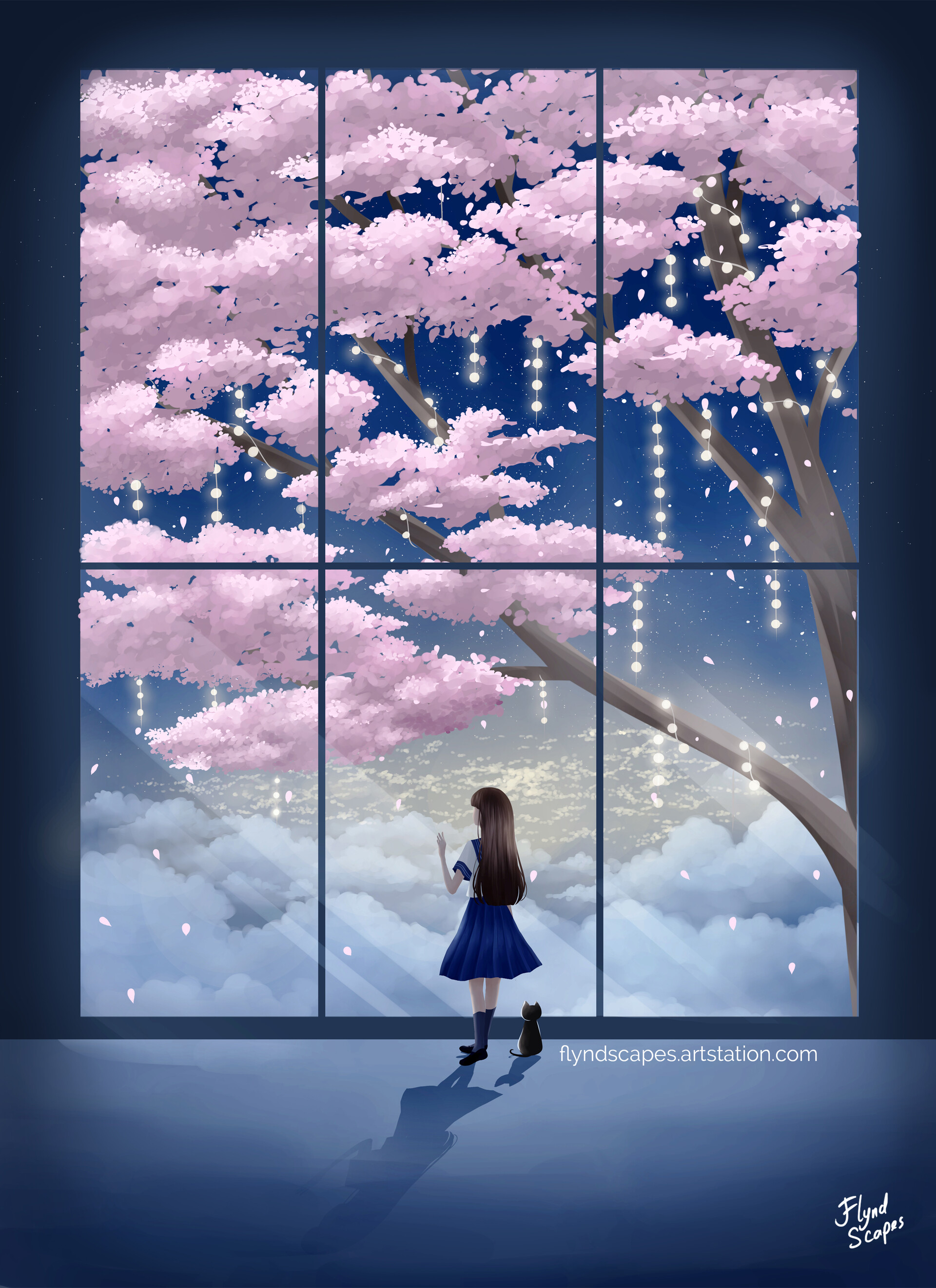 ArtStation - Cherry Blossoms