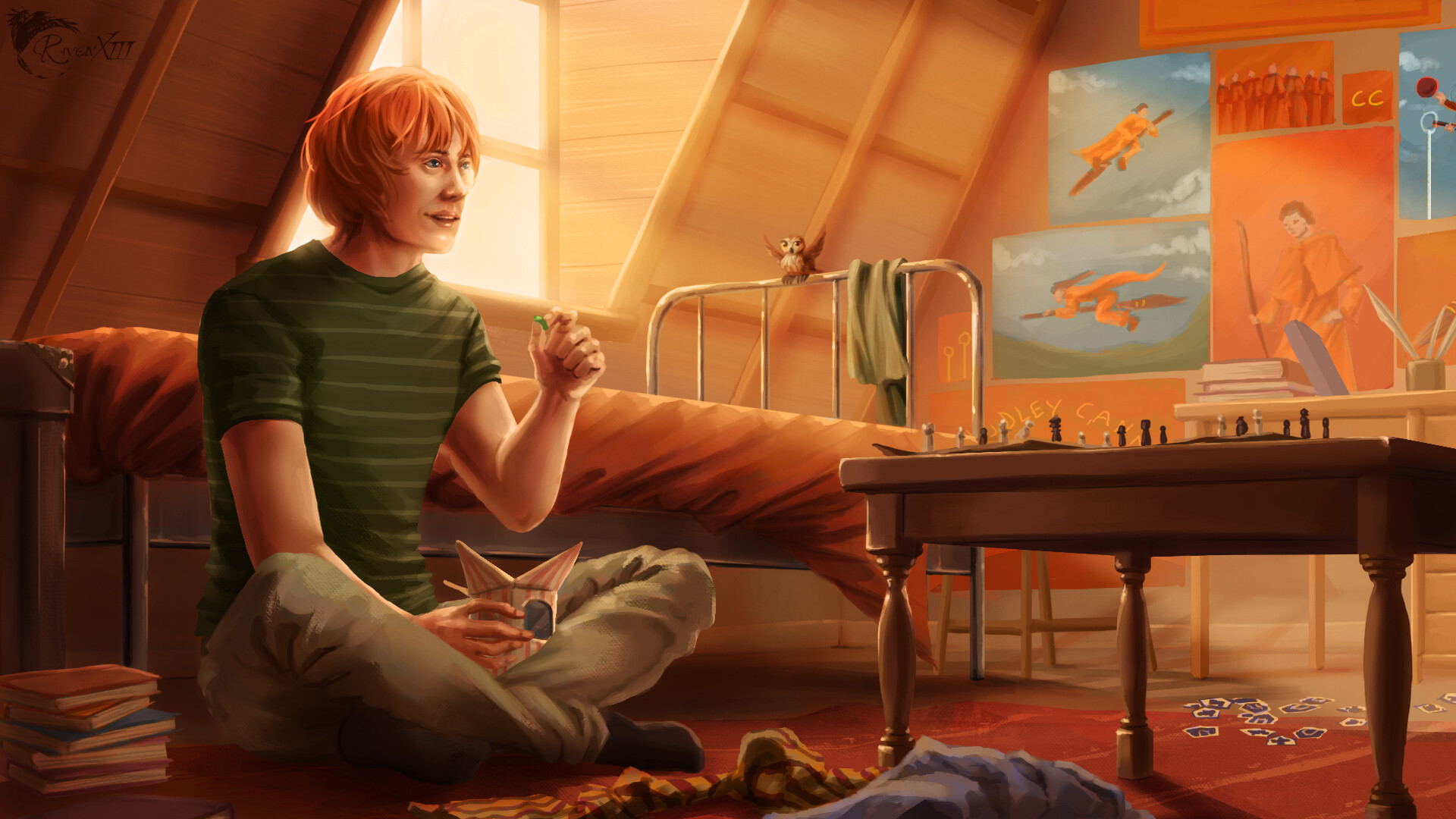 ArtStation - Ron Weasley's bedroom
