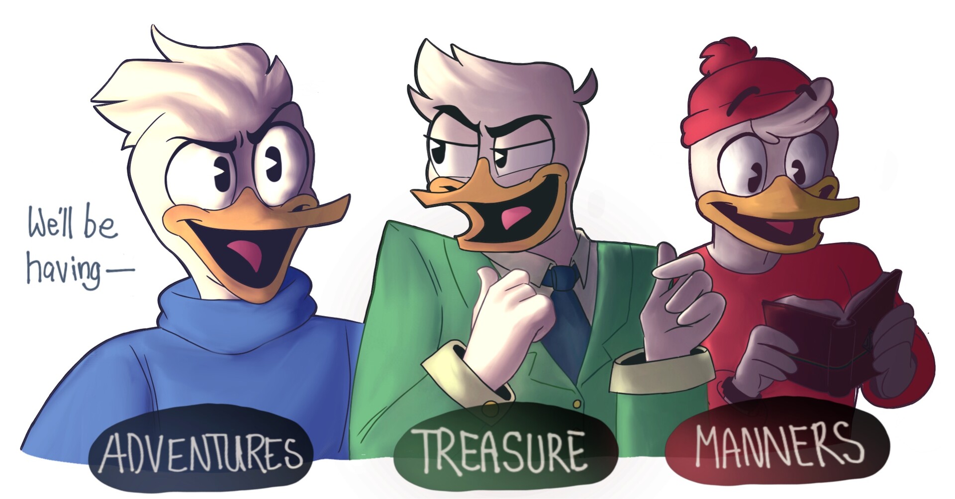 ArtStation - Ducktales- Adult Triplets.