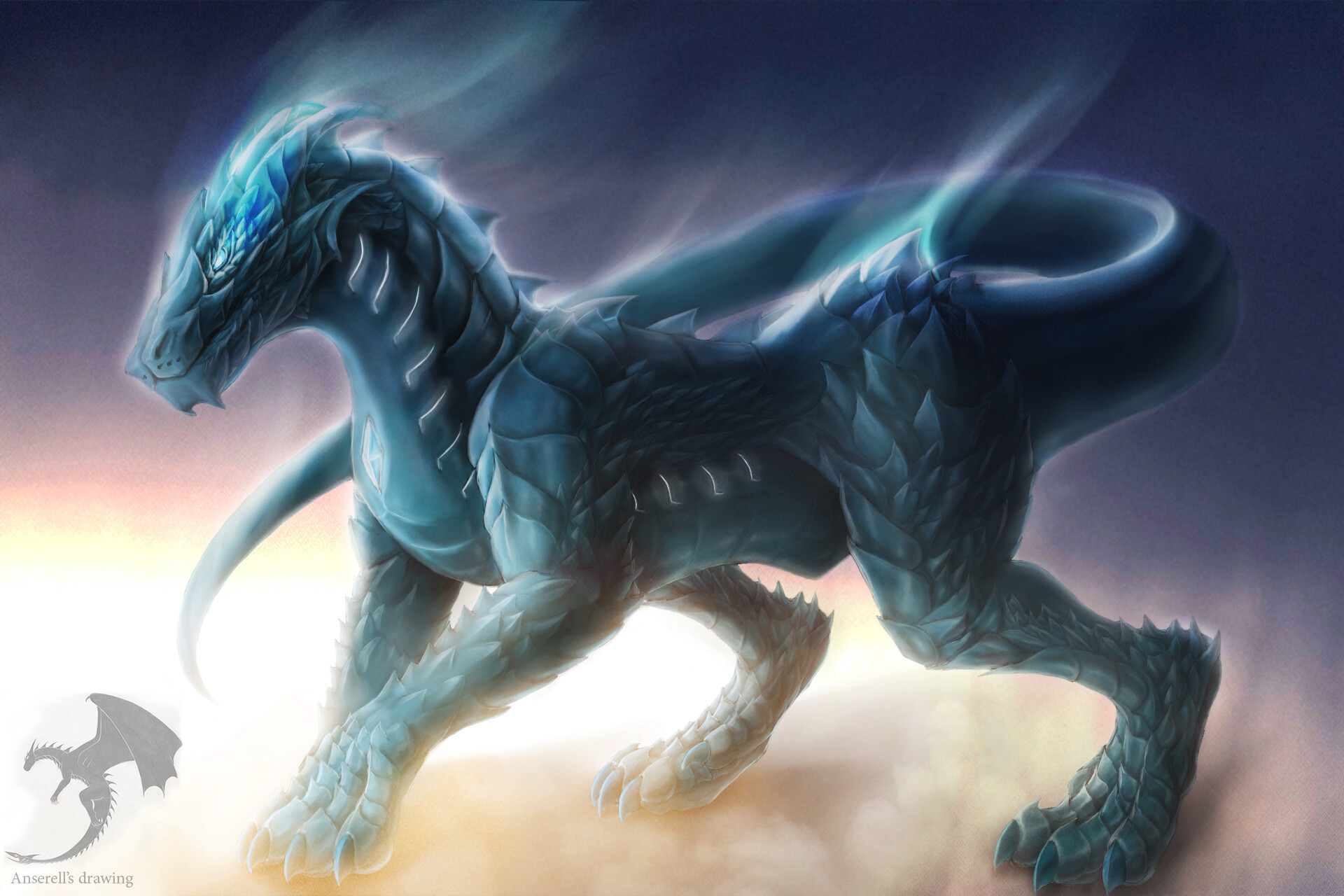 ArtStation - Ice dragon