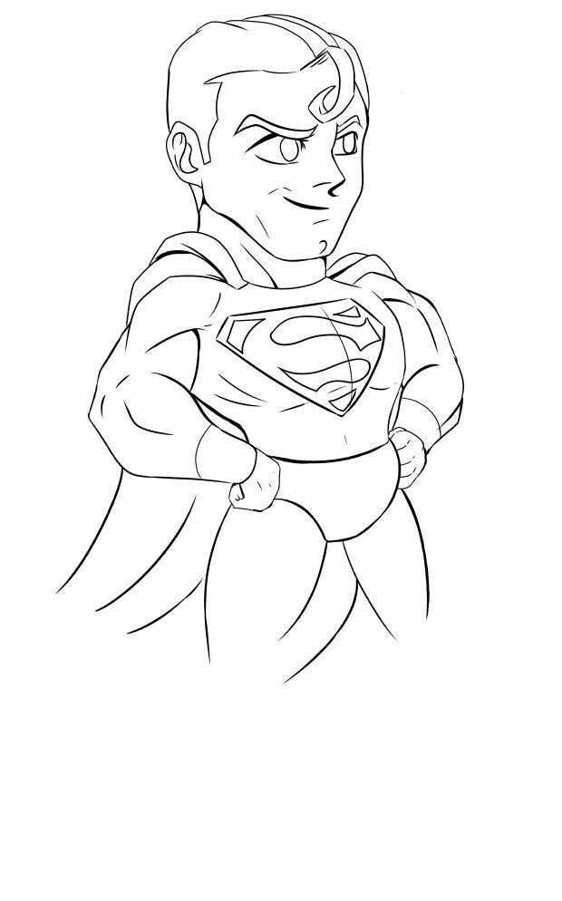 baby superman coloring pages