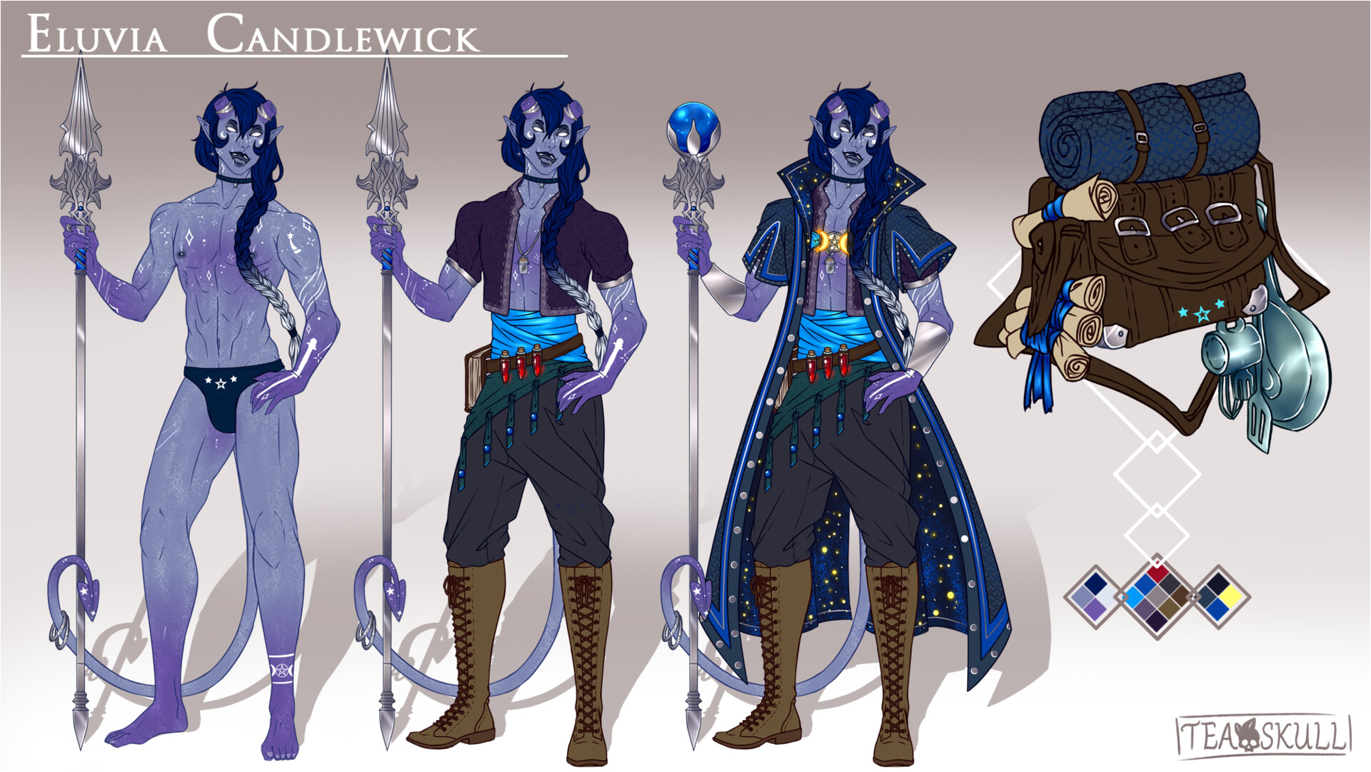 ArtStation - Eluvia (Character Sheet), TeaSkull (Elle)