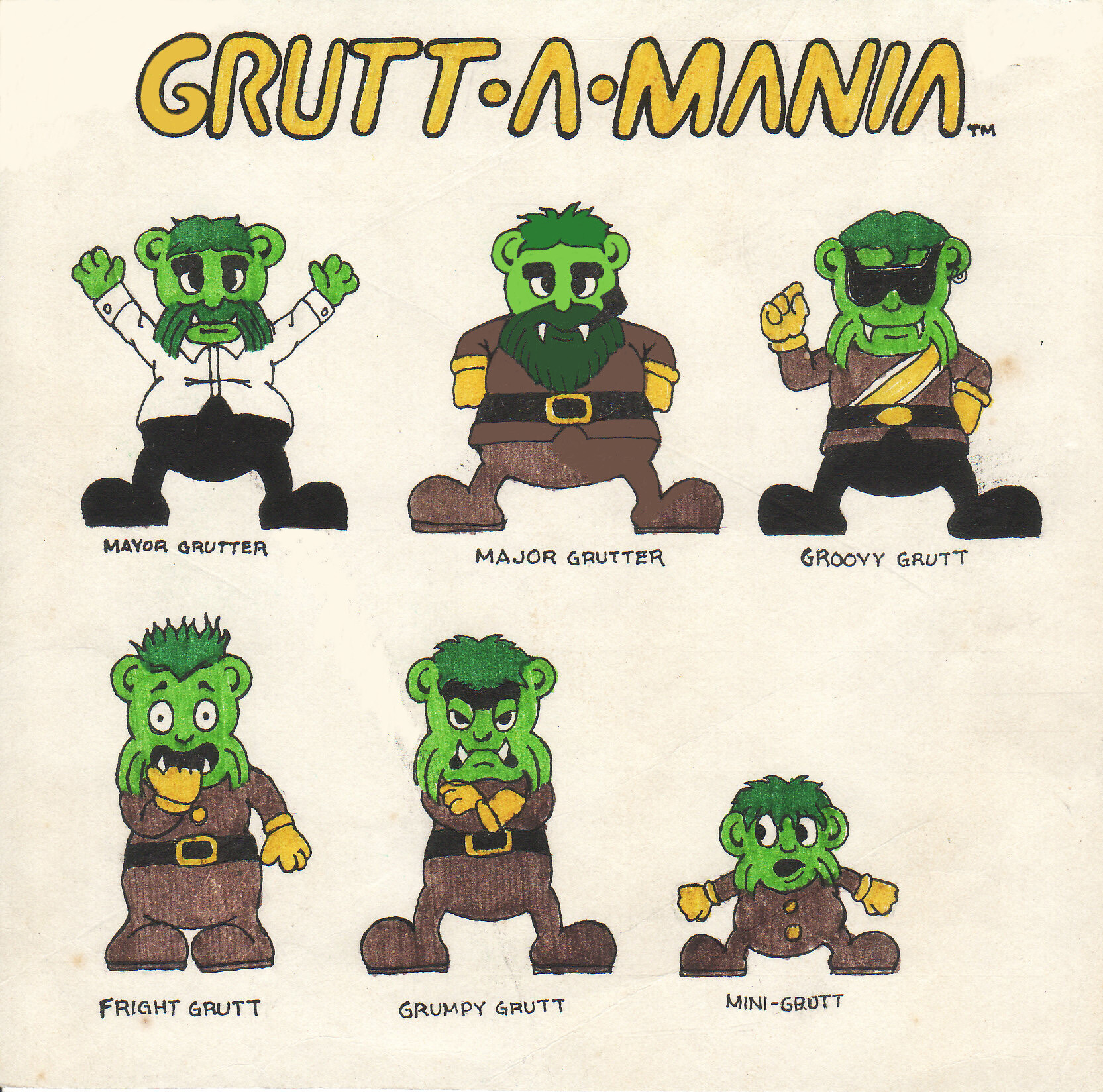 ArtStation - Grutt-A-Mania Character Line-Up