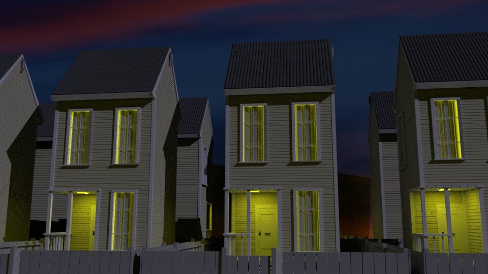 ArtStation - german expressionism - housing - referencing Tim Burton