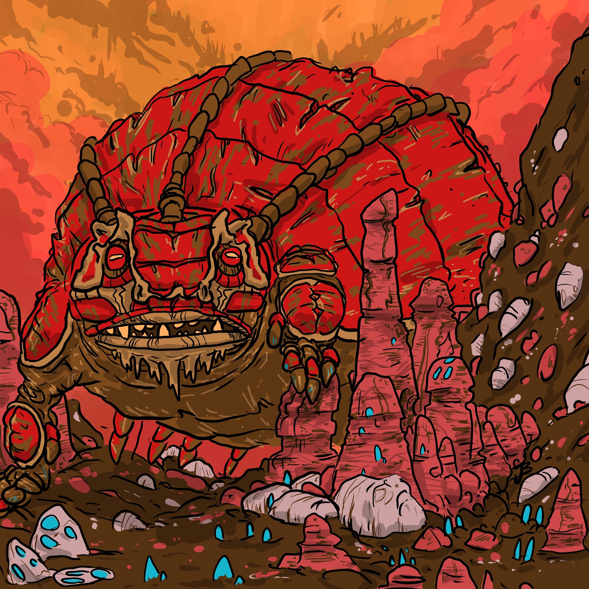 ArtStation - Red Monster