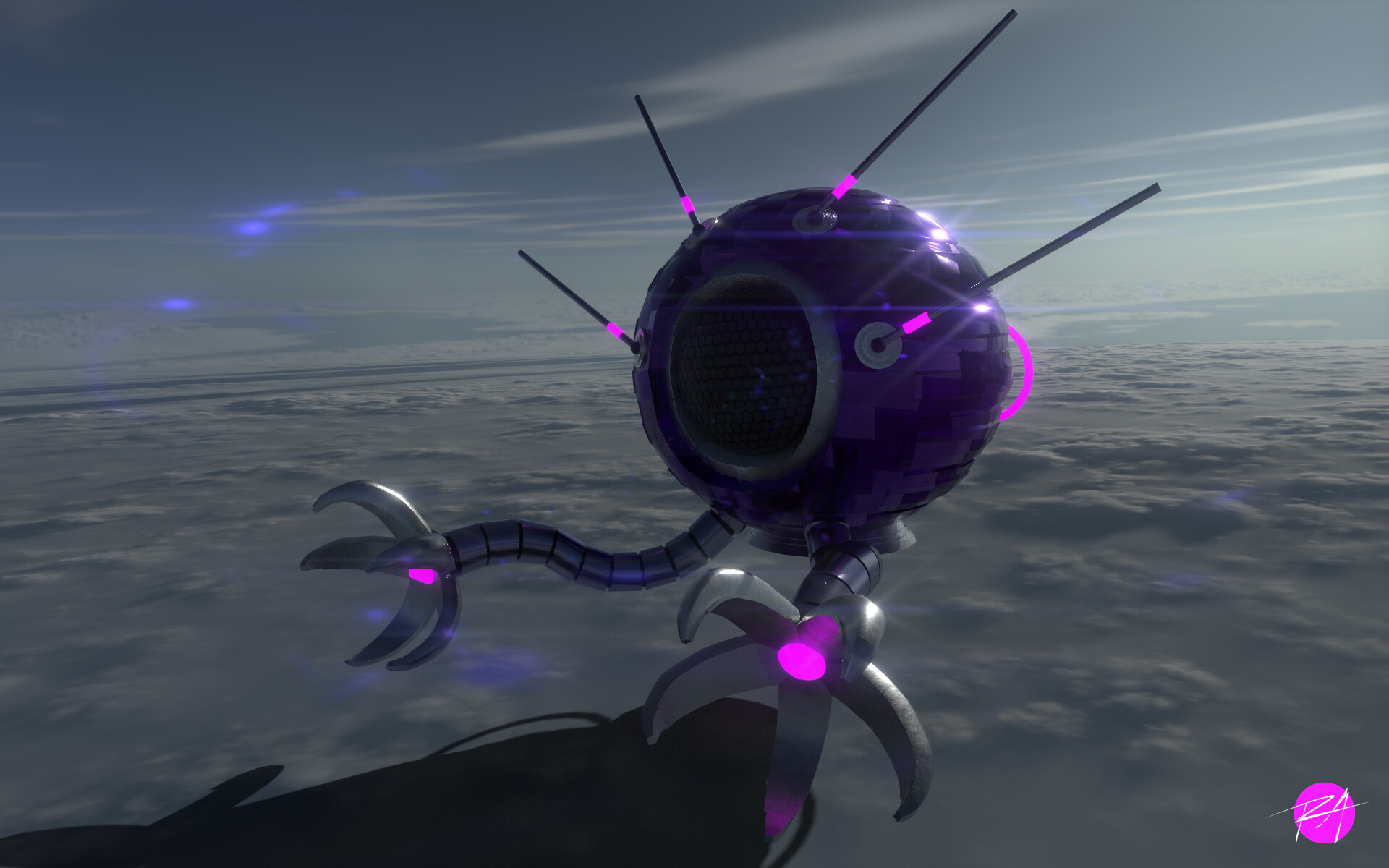 ArtStation - Alien from Space Invaders remake