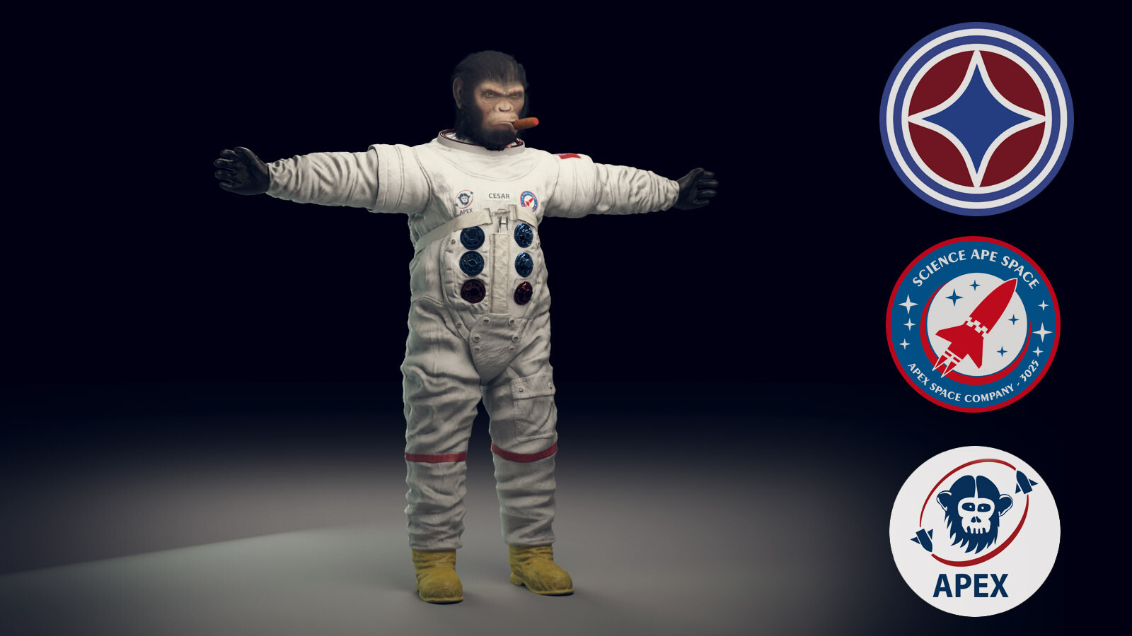 ape astronaut