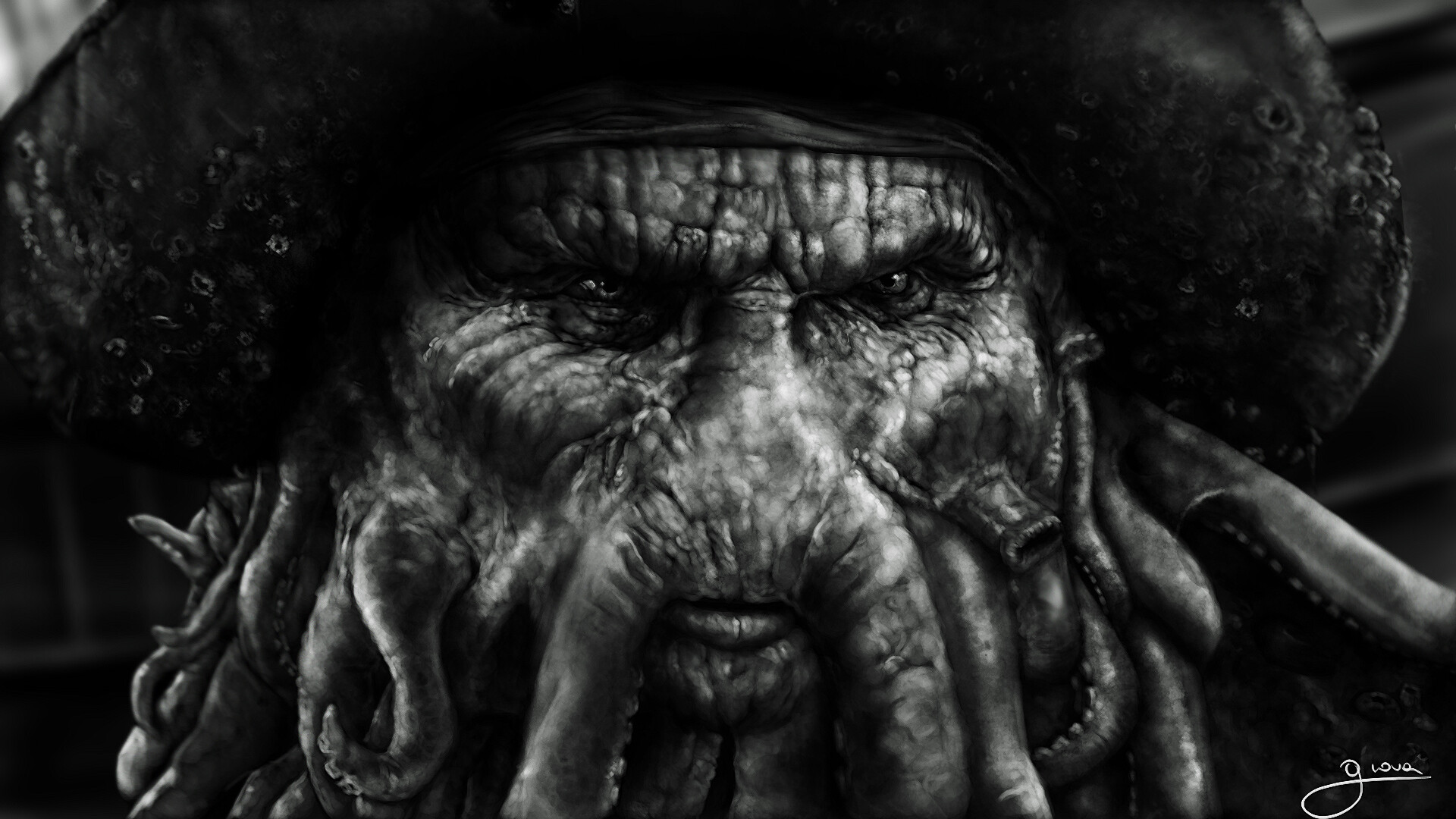 ArtStation - Davy Jones [Digital Portrait]