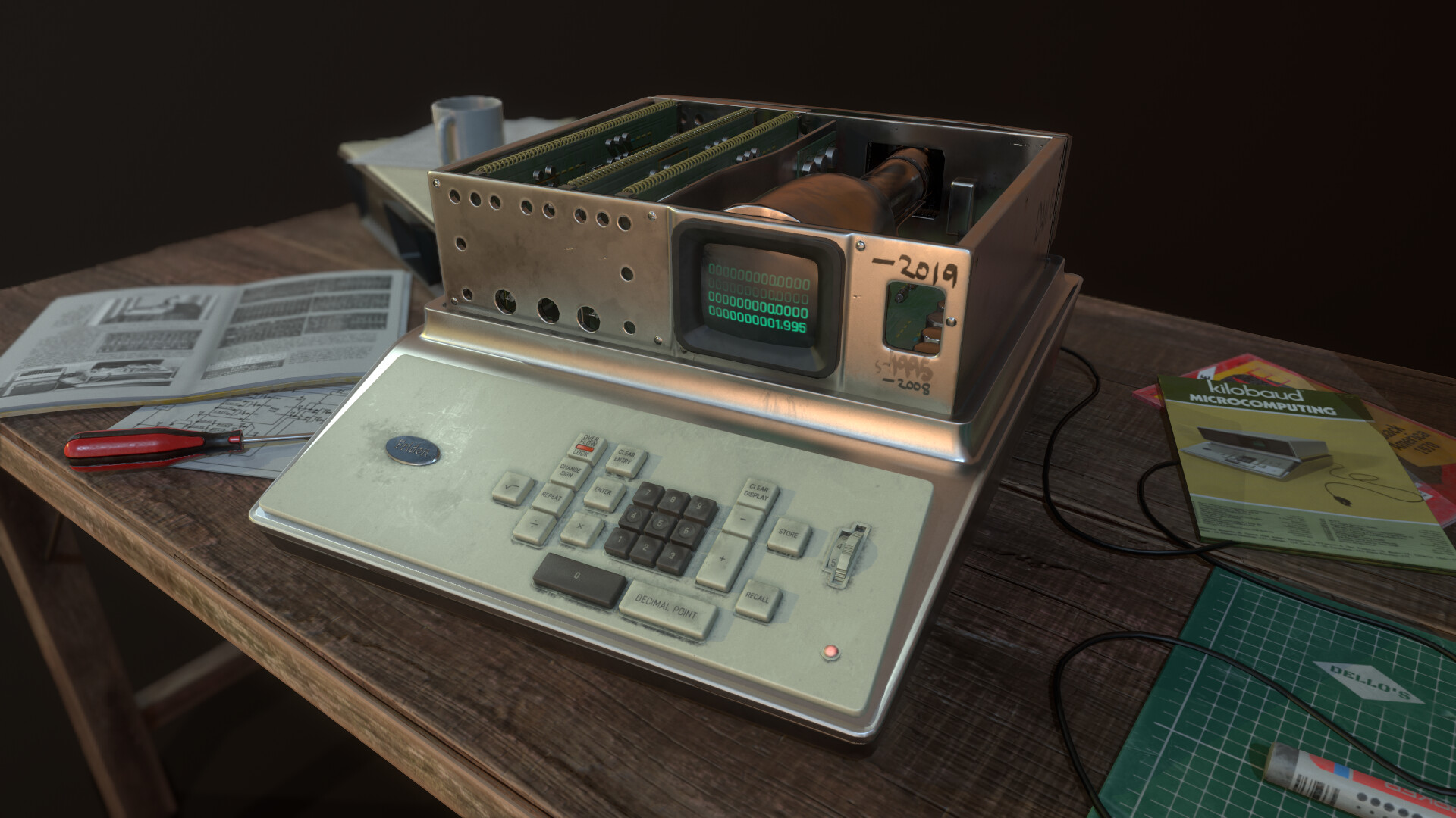 ArtStation - Friden Electronic Calculator Model 132 Repair