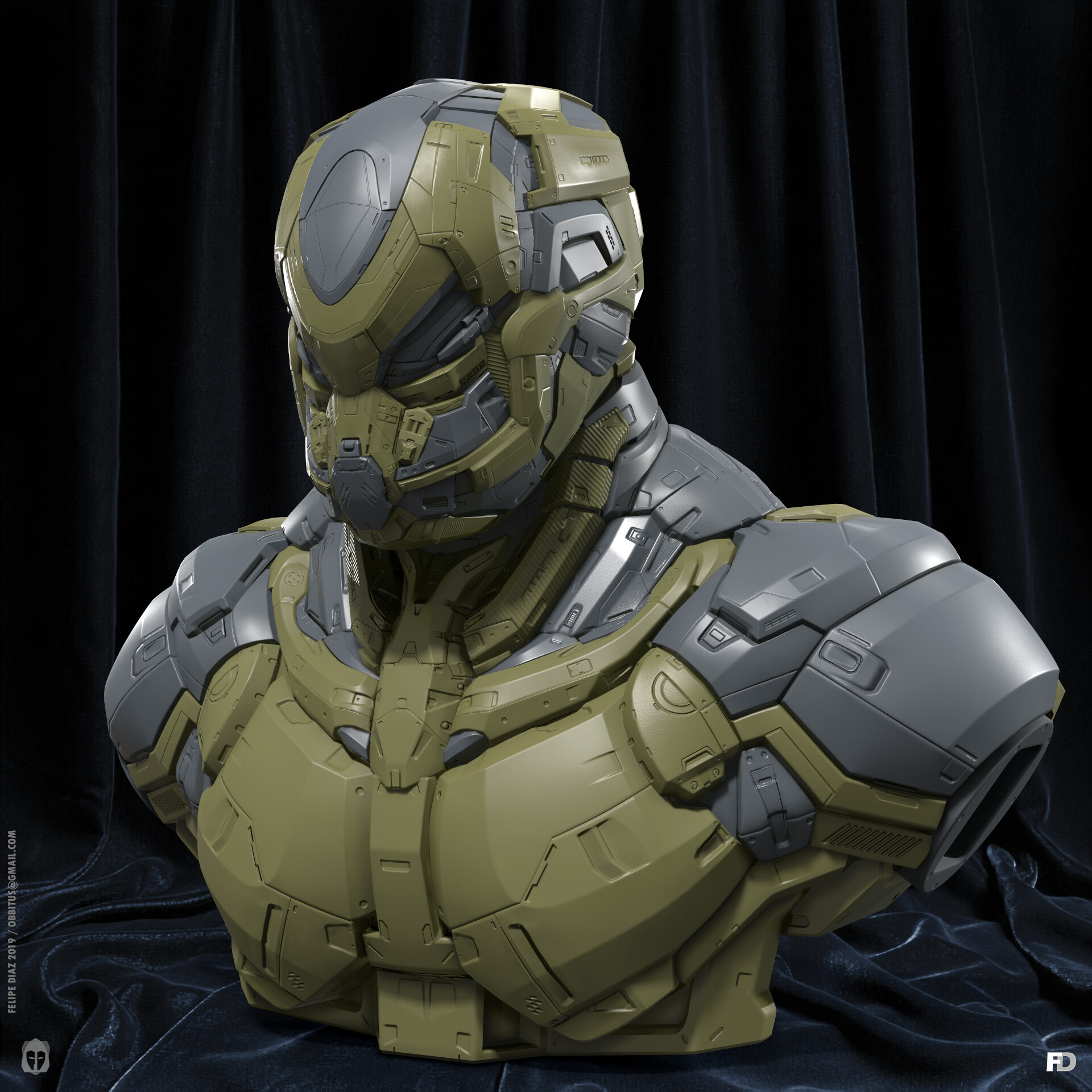 ArtStation - TITAN DARWIN SCULPTURE