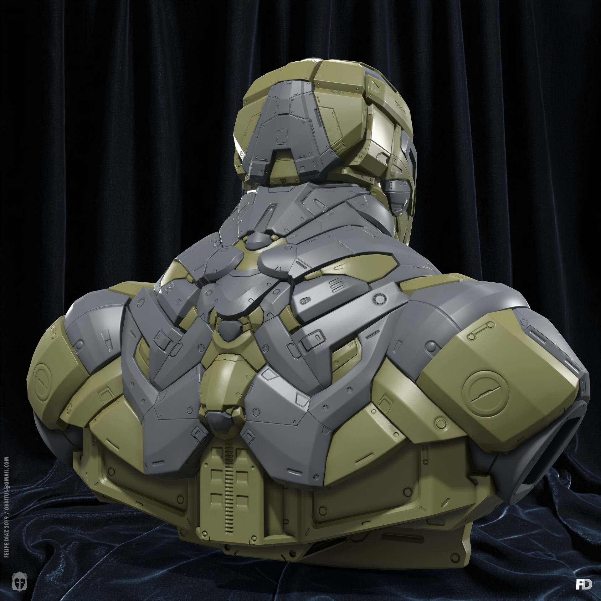 Felipe Diaz - TITAN DARWIN SCULPTURE