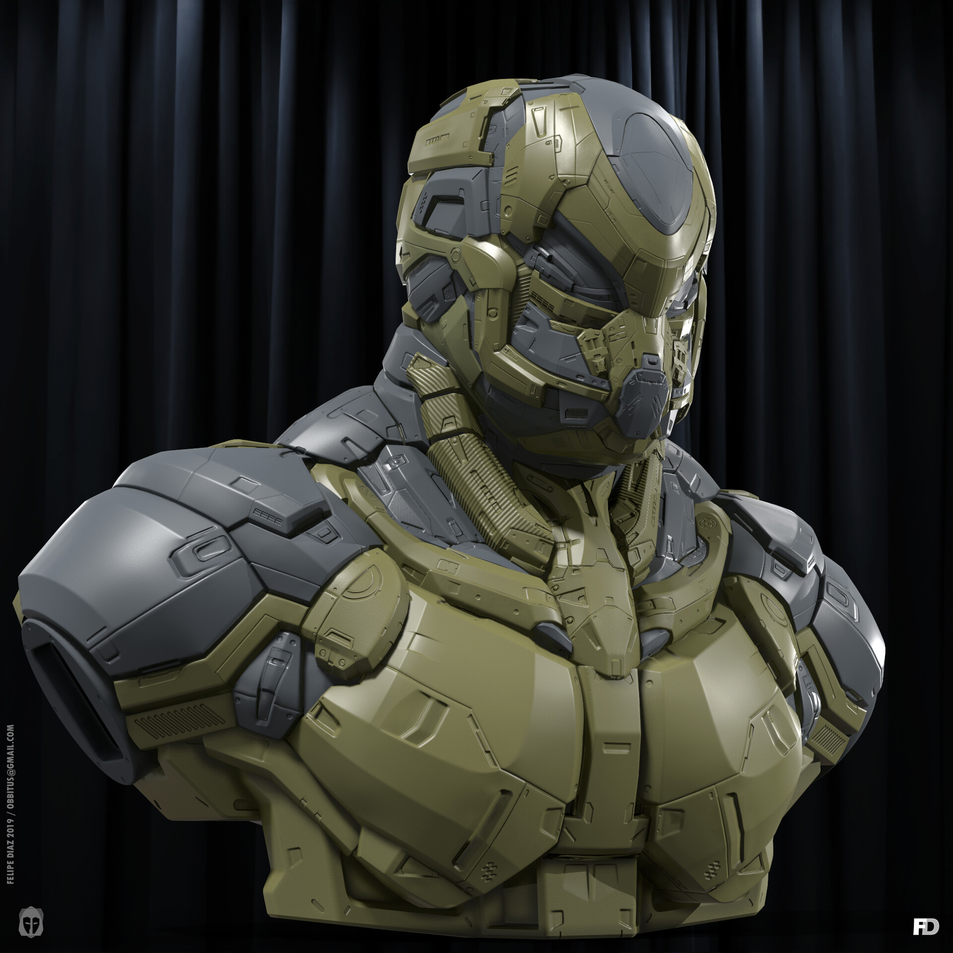 Felipe Diaz - TITAN DARWIN SCULPTURE