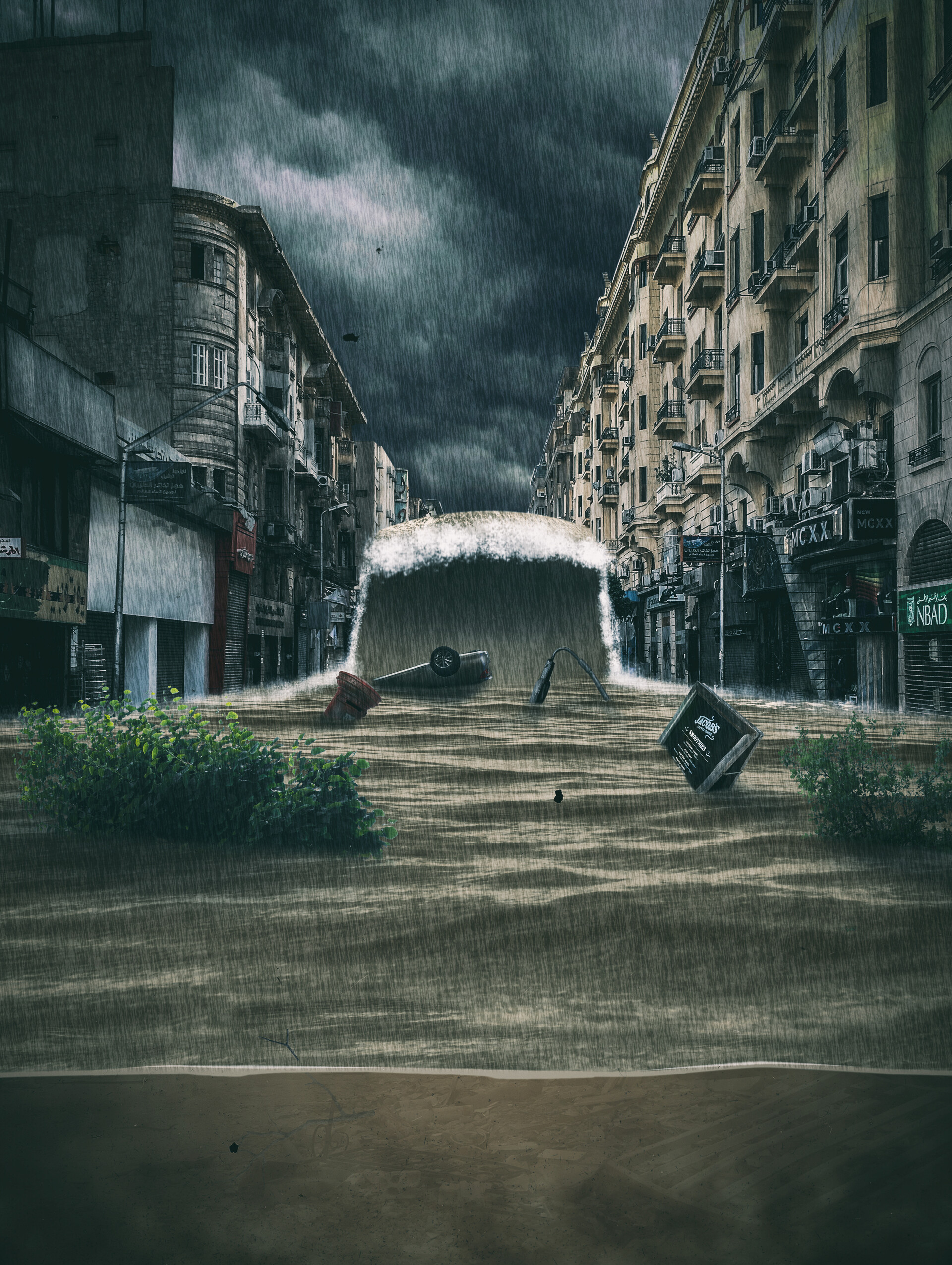 ArtStation - The Flood photo manipulation