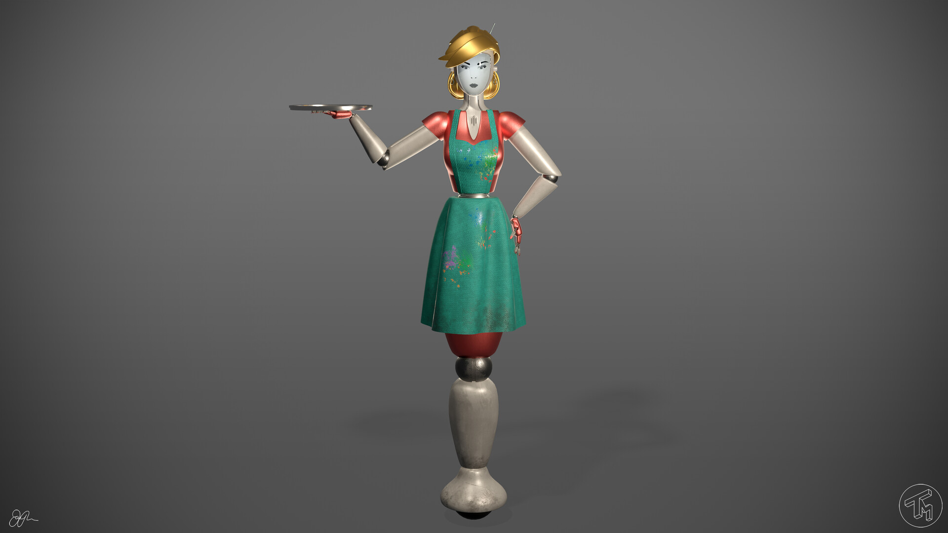 Taylor Olbison - 'Robo-Nanny' - Retro-futuristic Character