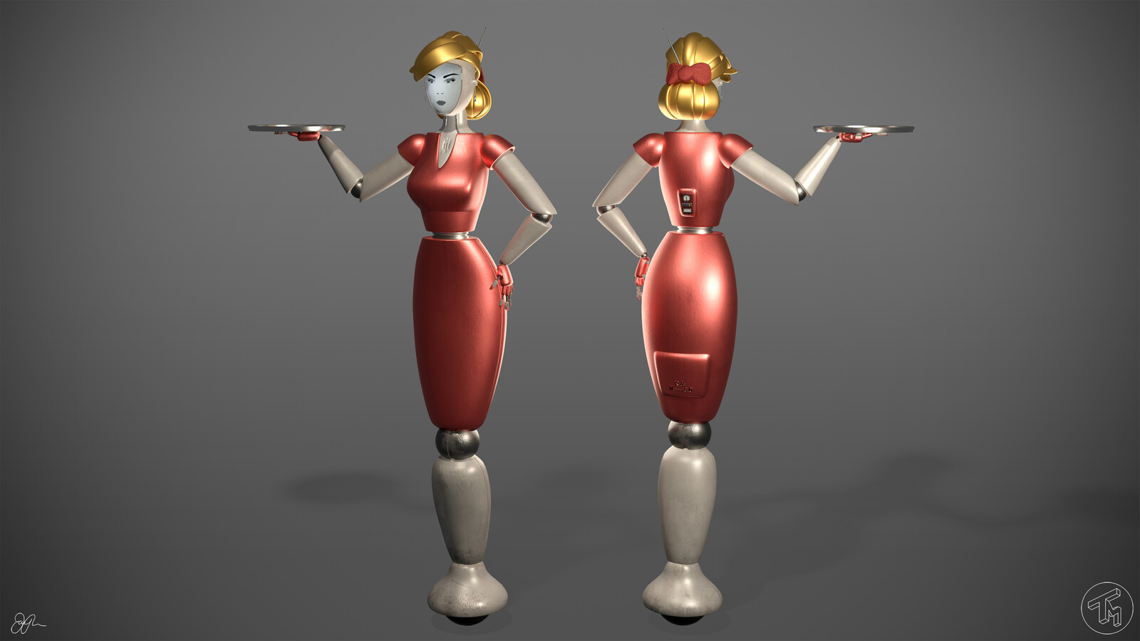 Taylor Olbison - 'Robo-Nanny' - Retro-futuristic Character