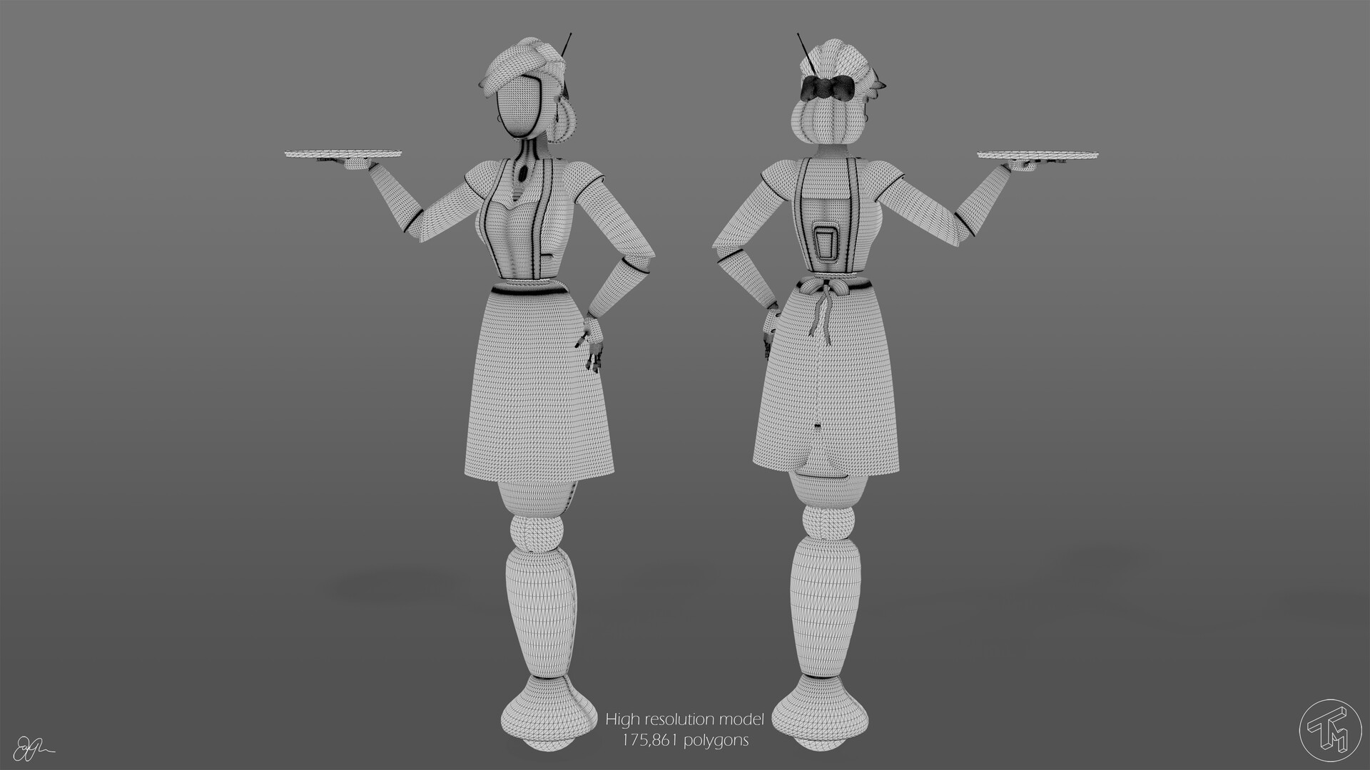 Taylor Olbison - 'Robo-Nanny' - Retro-futuristic Character