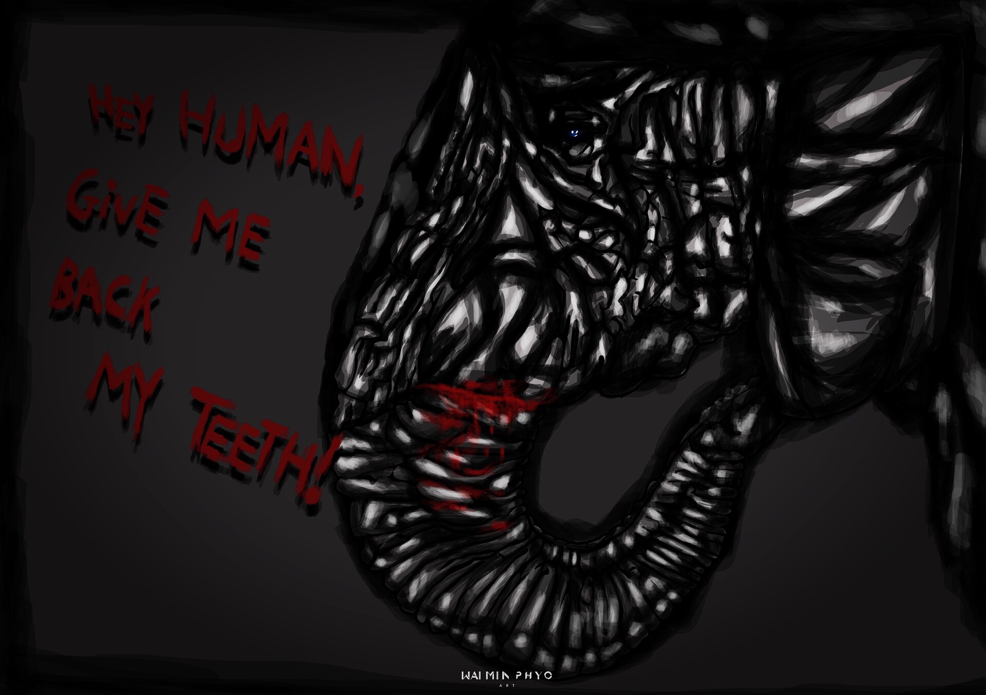 ArtStation - Hay human give me back my teeth