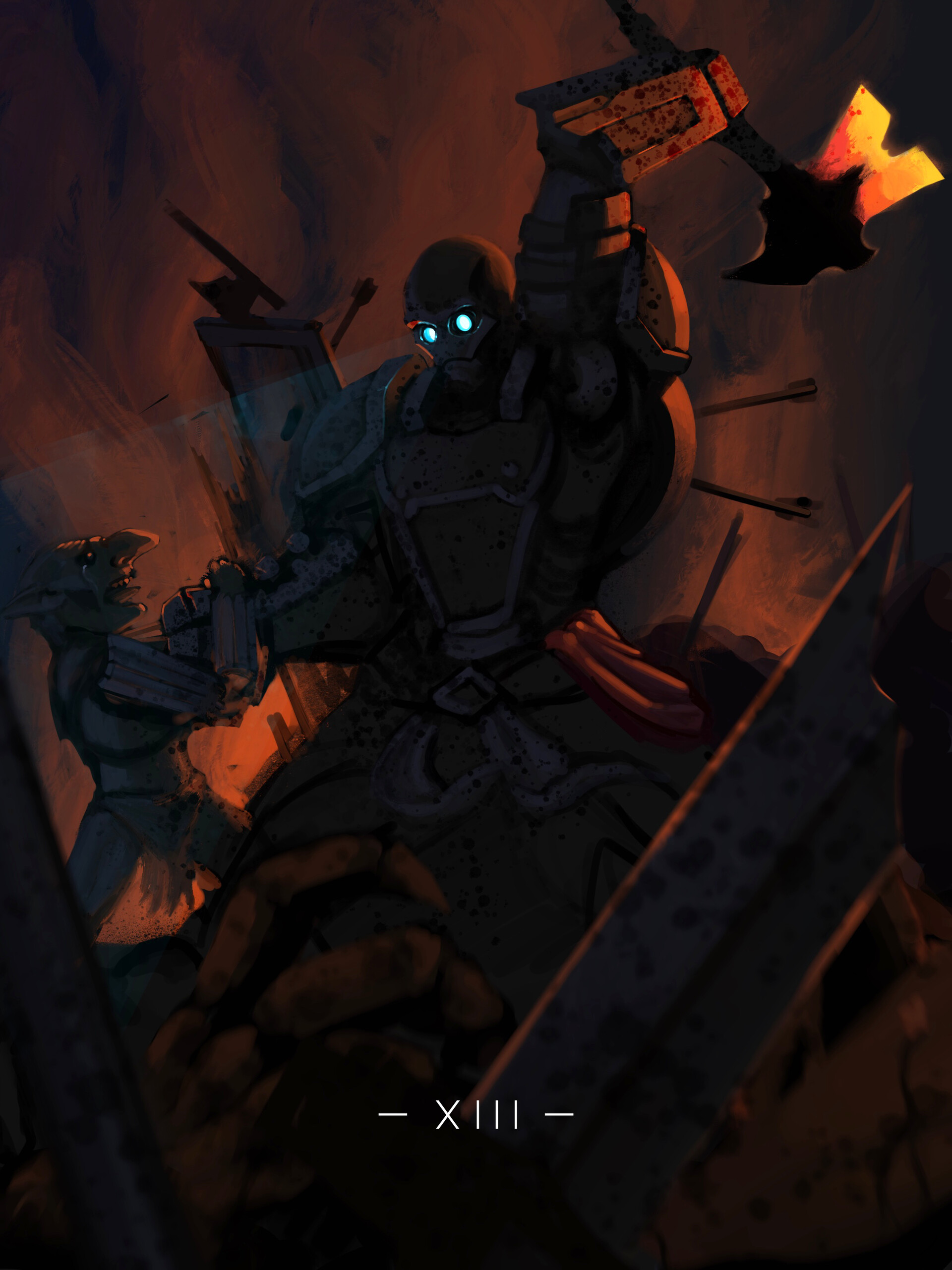 ArtStation - XIII - Cleric of the Forge God