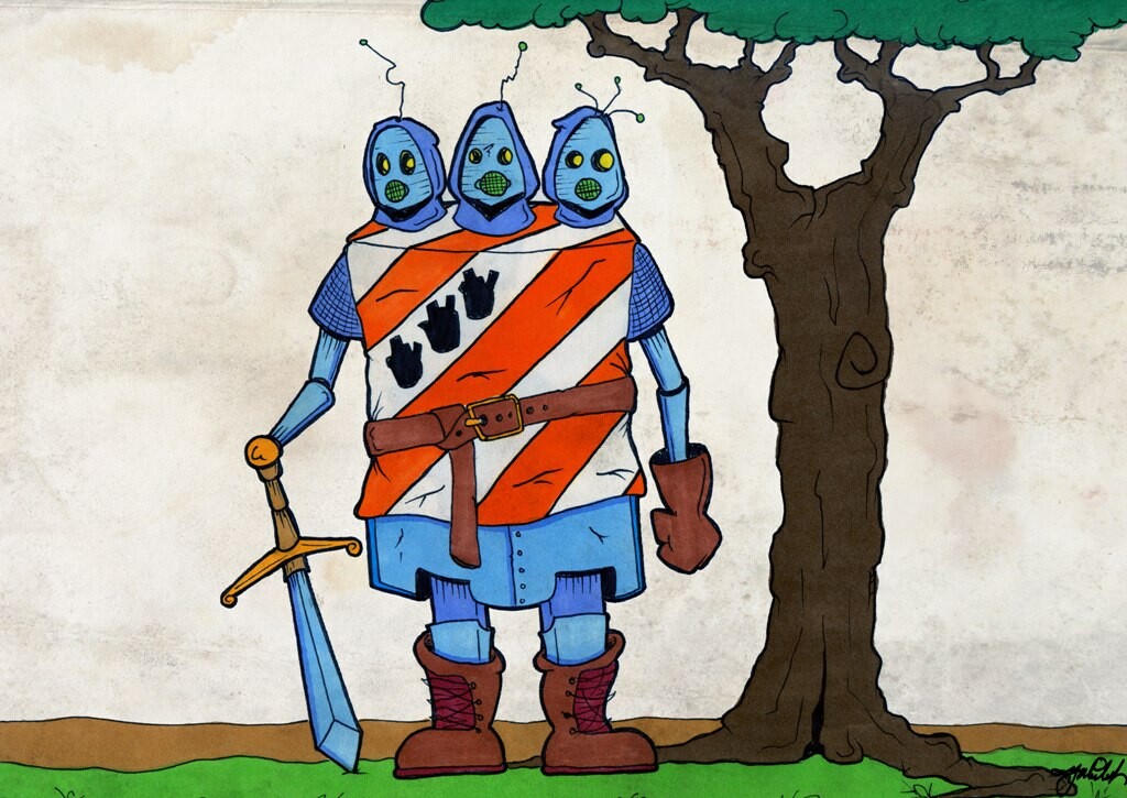 ArtStation - 3-Headed Knight