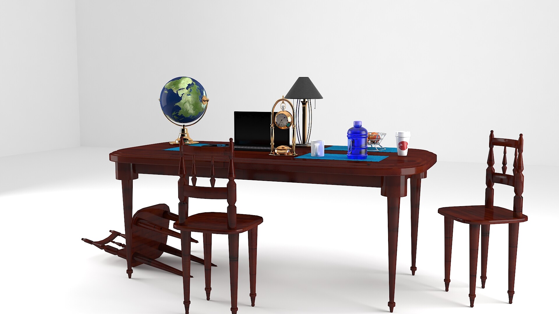 ArtStation - 3d table and table items