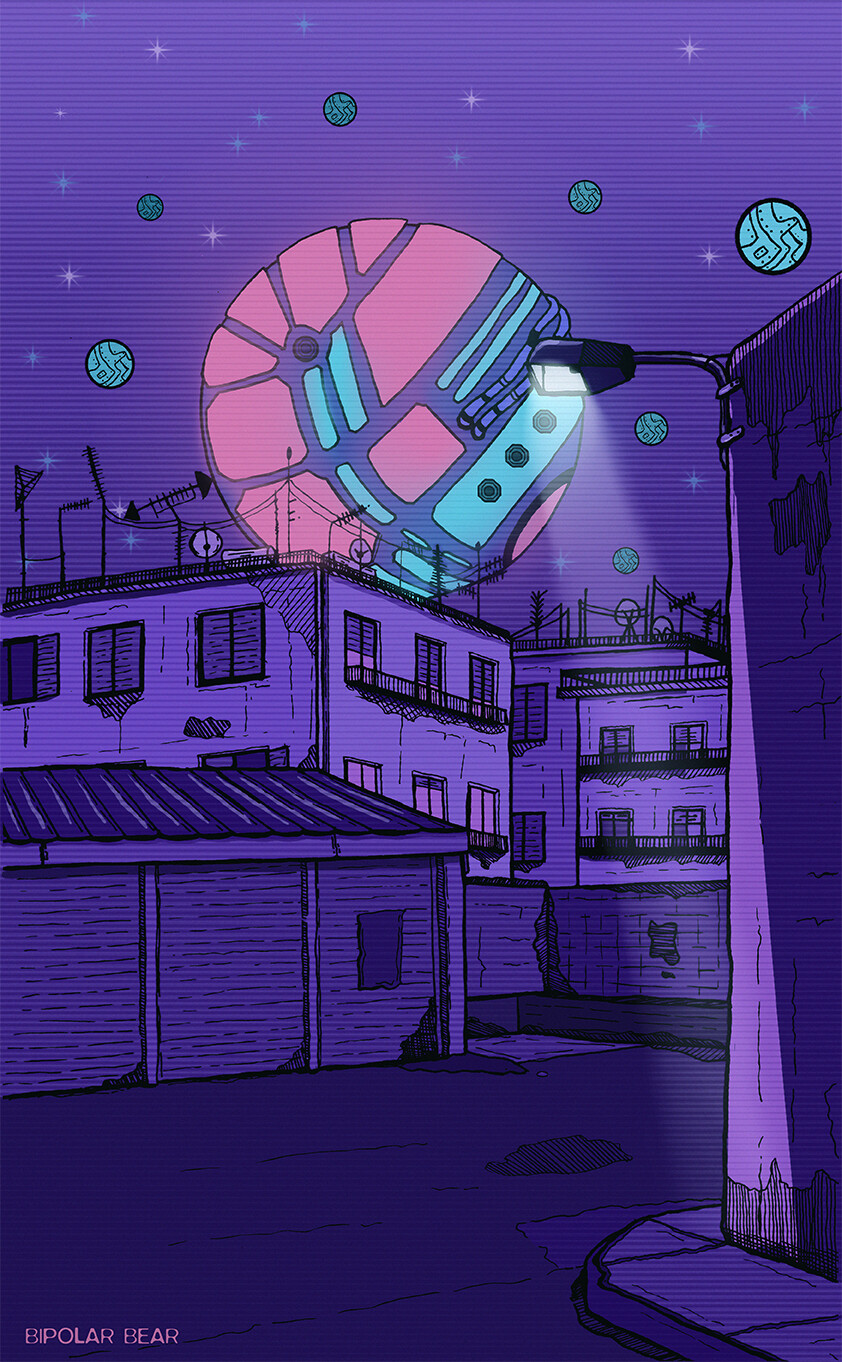 ArtStation - Cyber Moon