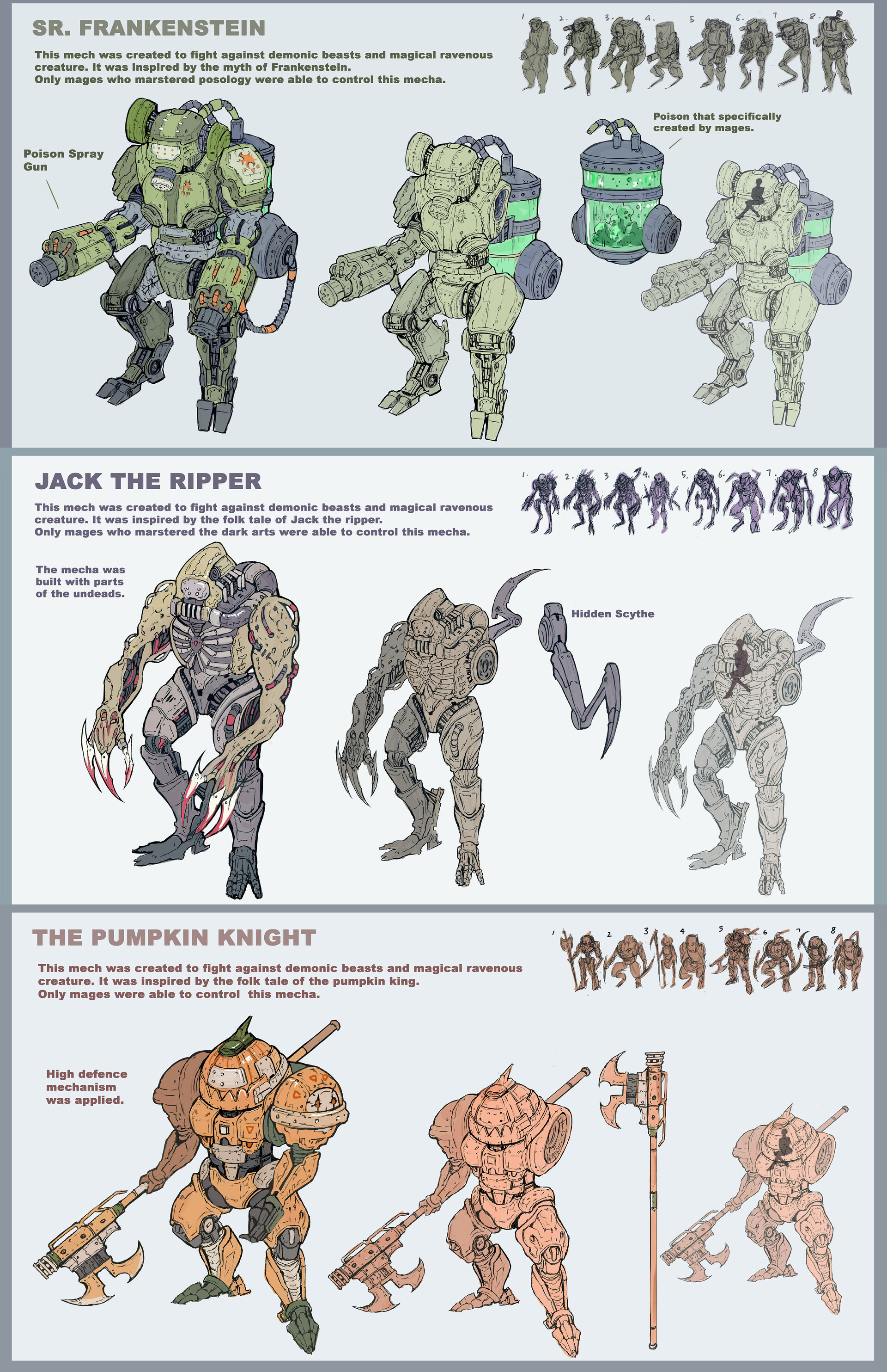 ArtStation - Halloween Inspiration Mech.