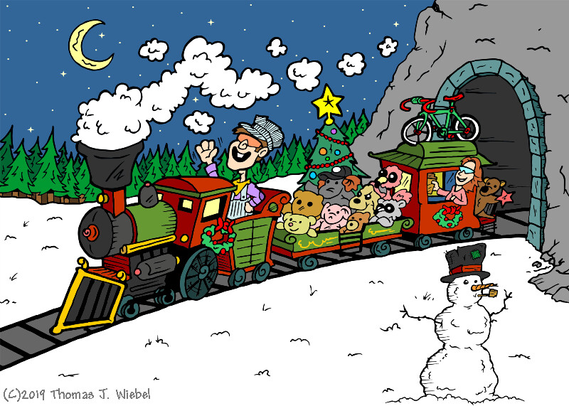 ArtStation - Christmas Train