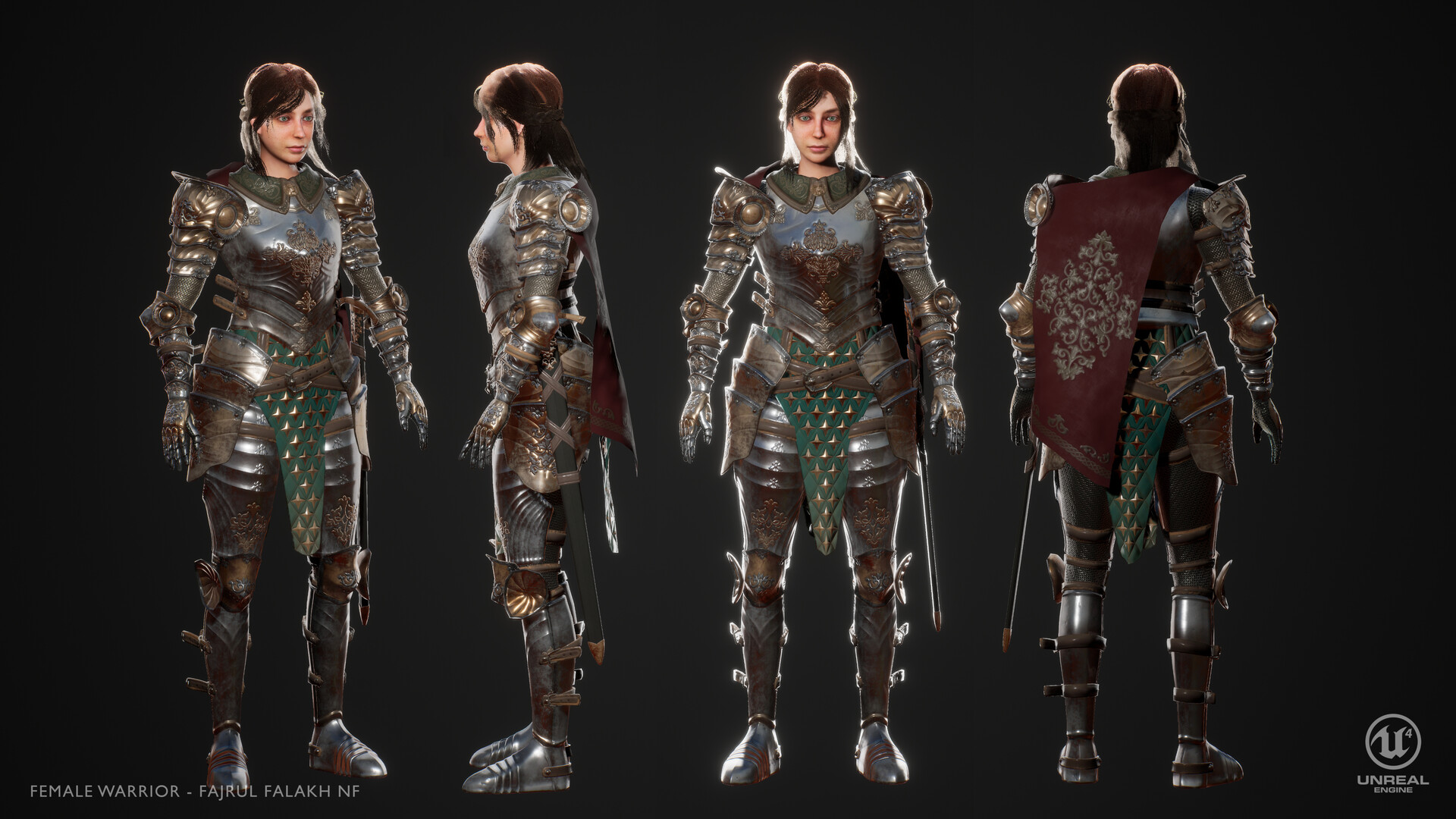 Fajrul FN - FEMALE WARRIOR - UE4 Game Character