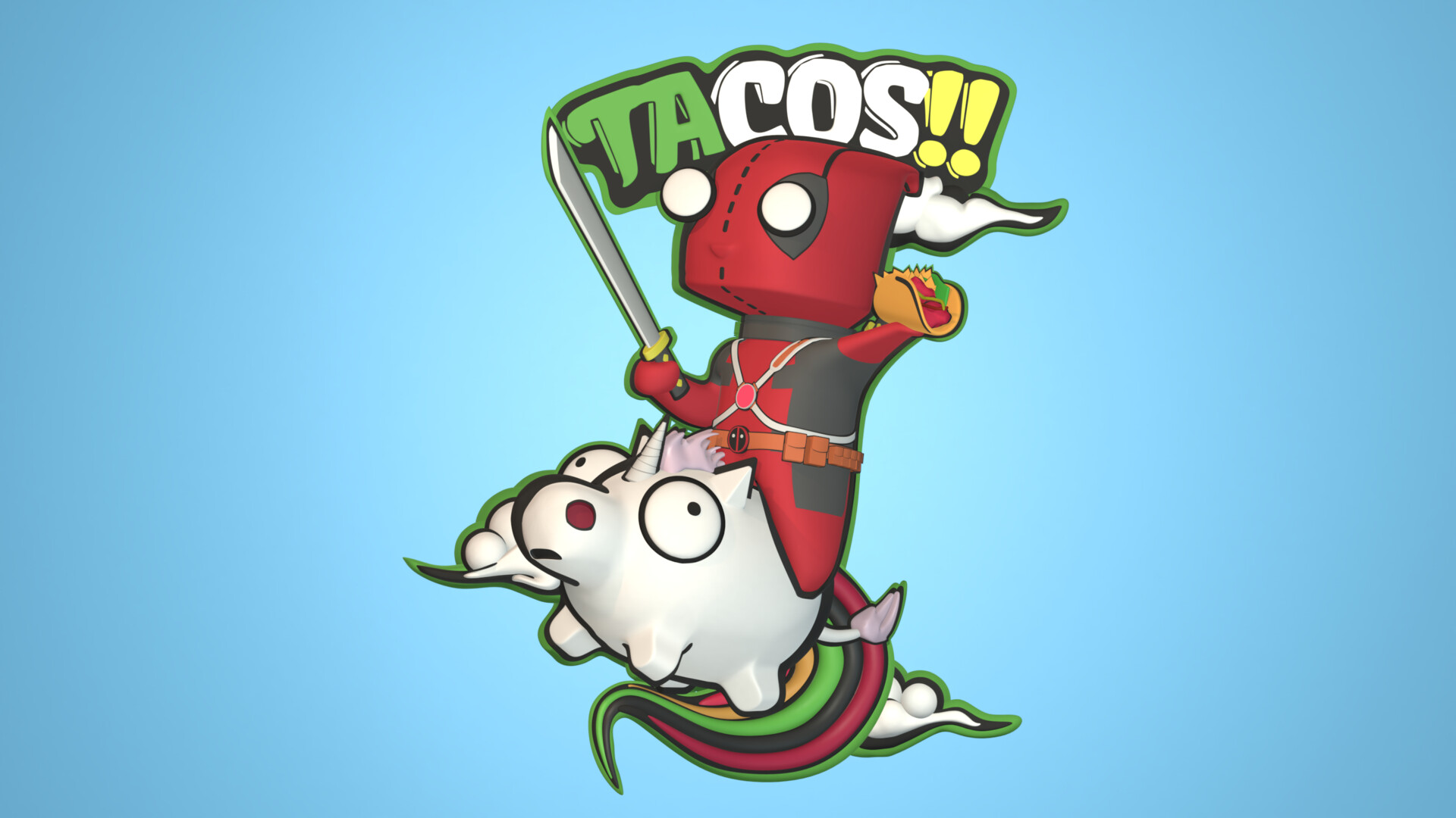 ArtStation - Deadpool Tacos
