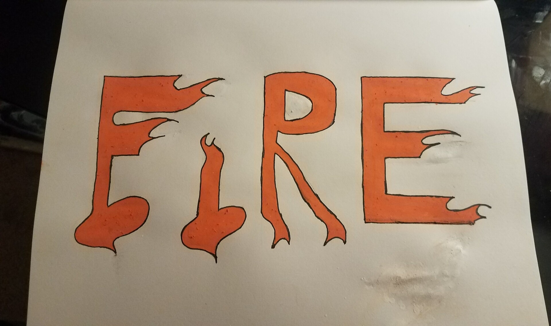 how to draw graffiti fire