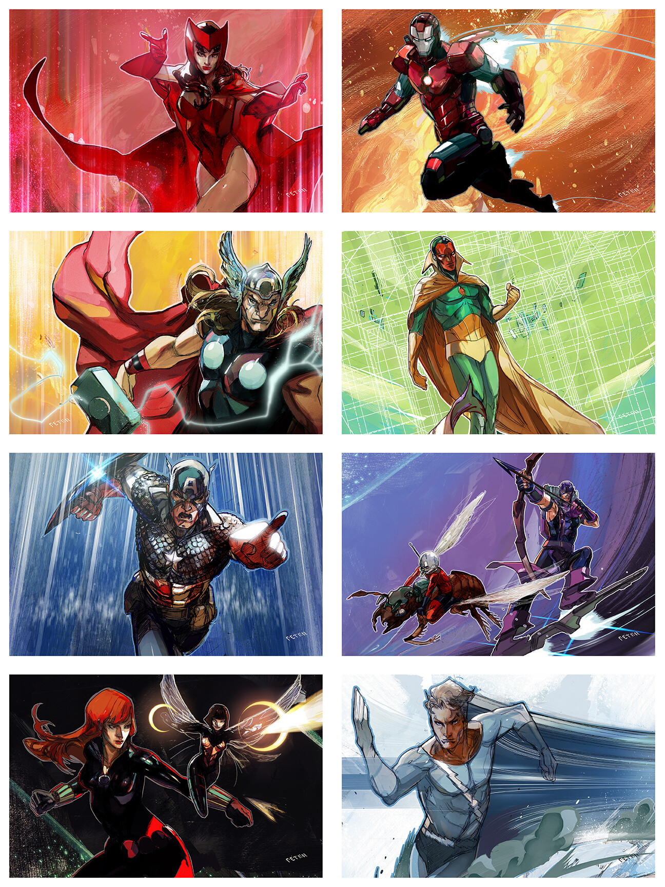 ArtStation - Character grid