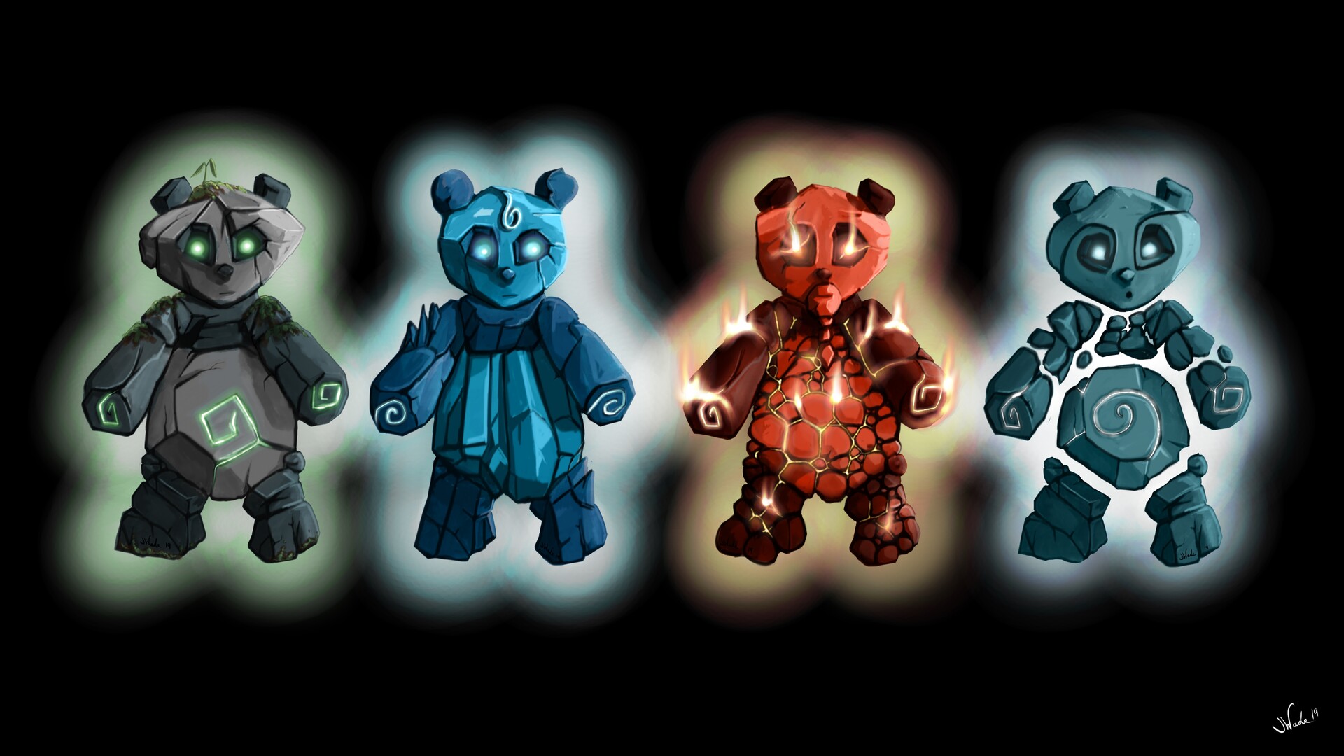 ArtStation - Elemental Pandas