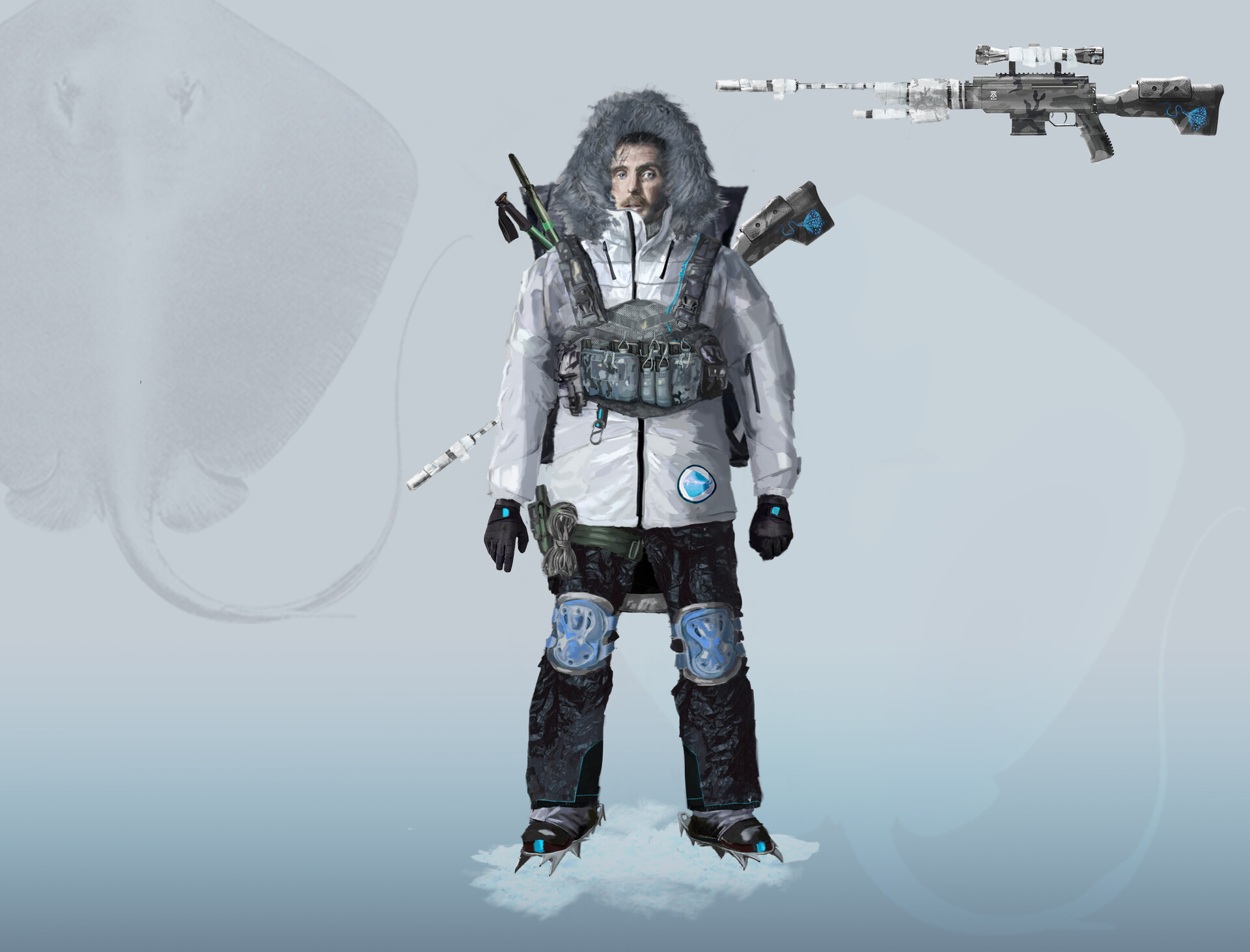 ArtStation - Snow warrior