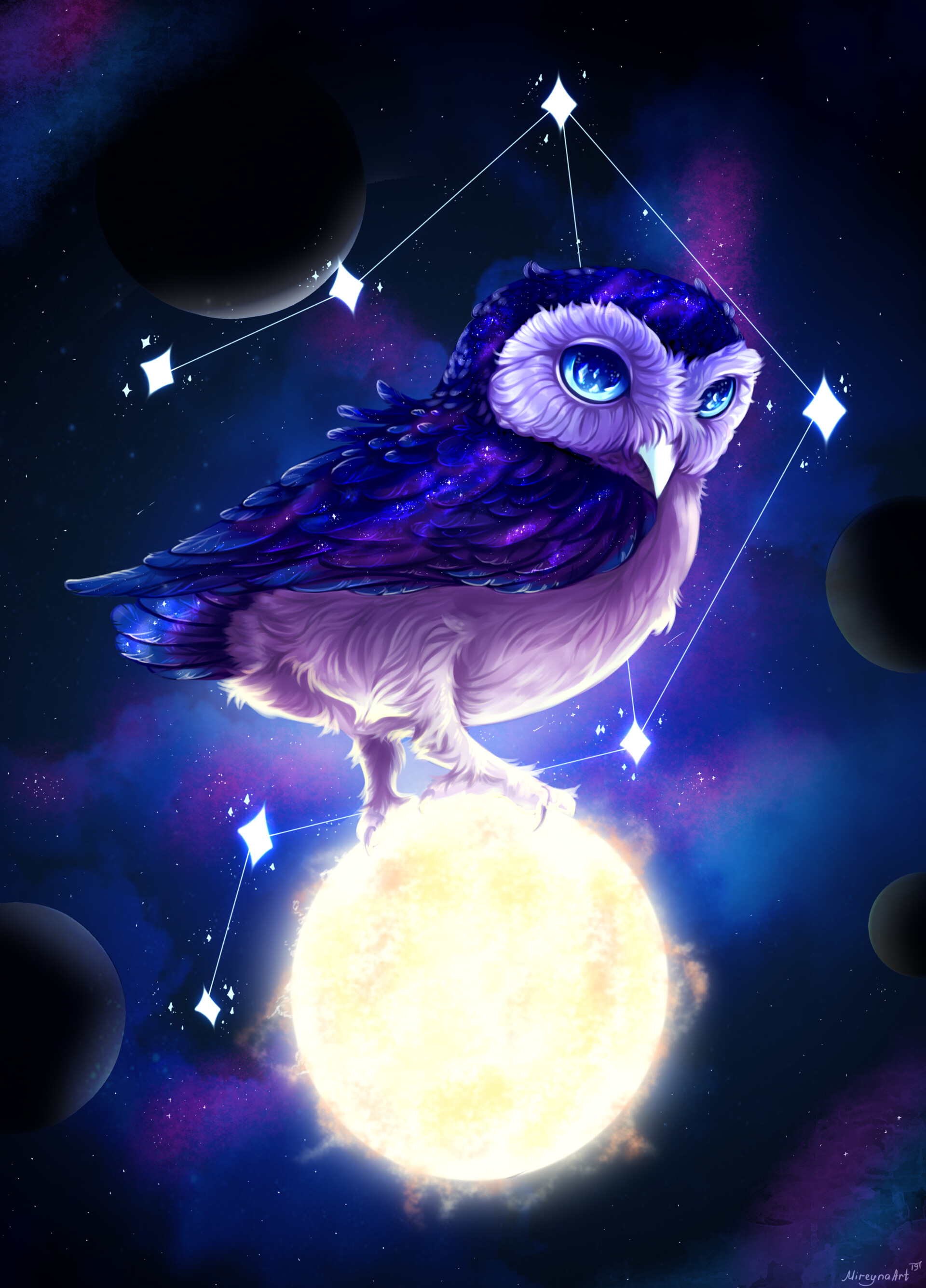 ArtStation - Space owl (Libra)