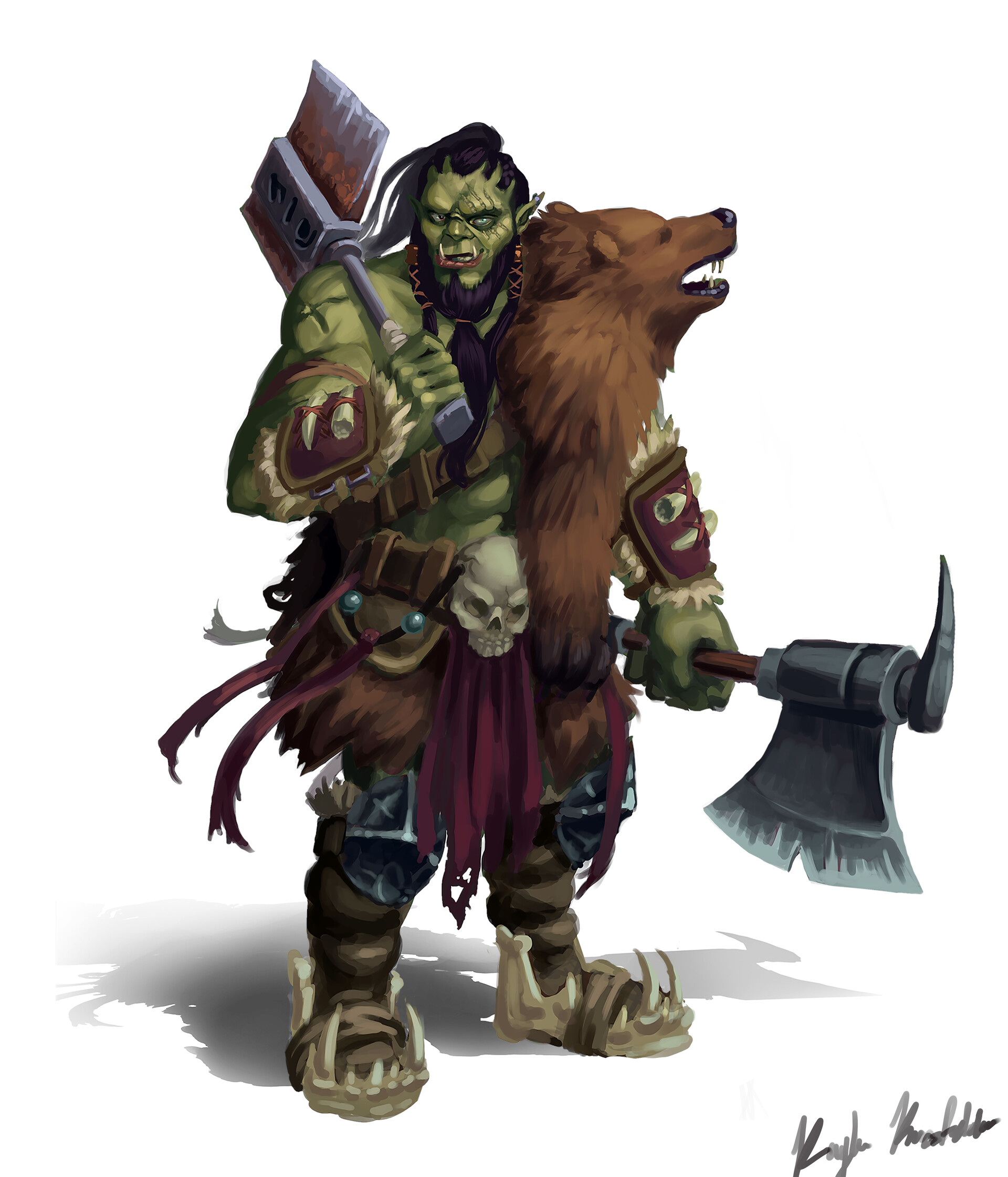 ArtStation - Orc Barbarian
