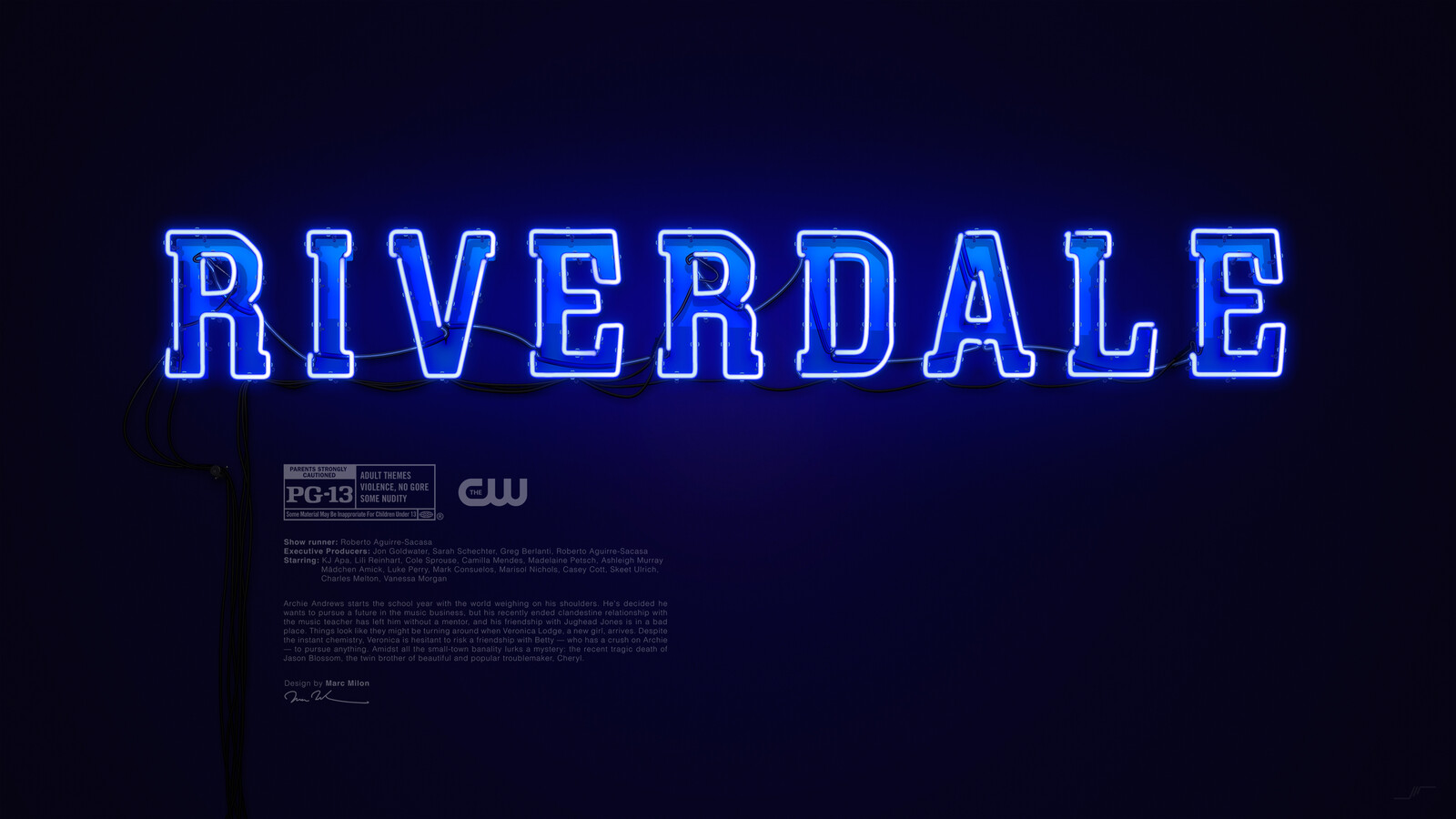 Marc Milon - Riverdale Neon Movie Poster + Wallpaper Set | 1080, 4K, 8K
